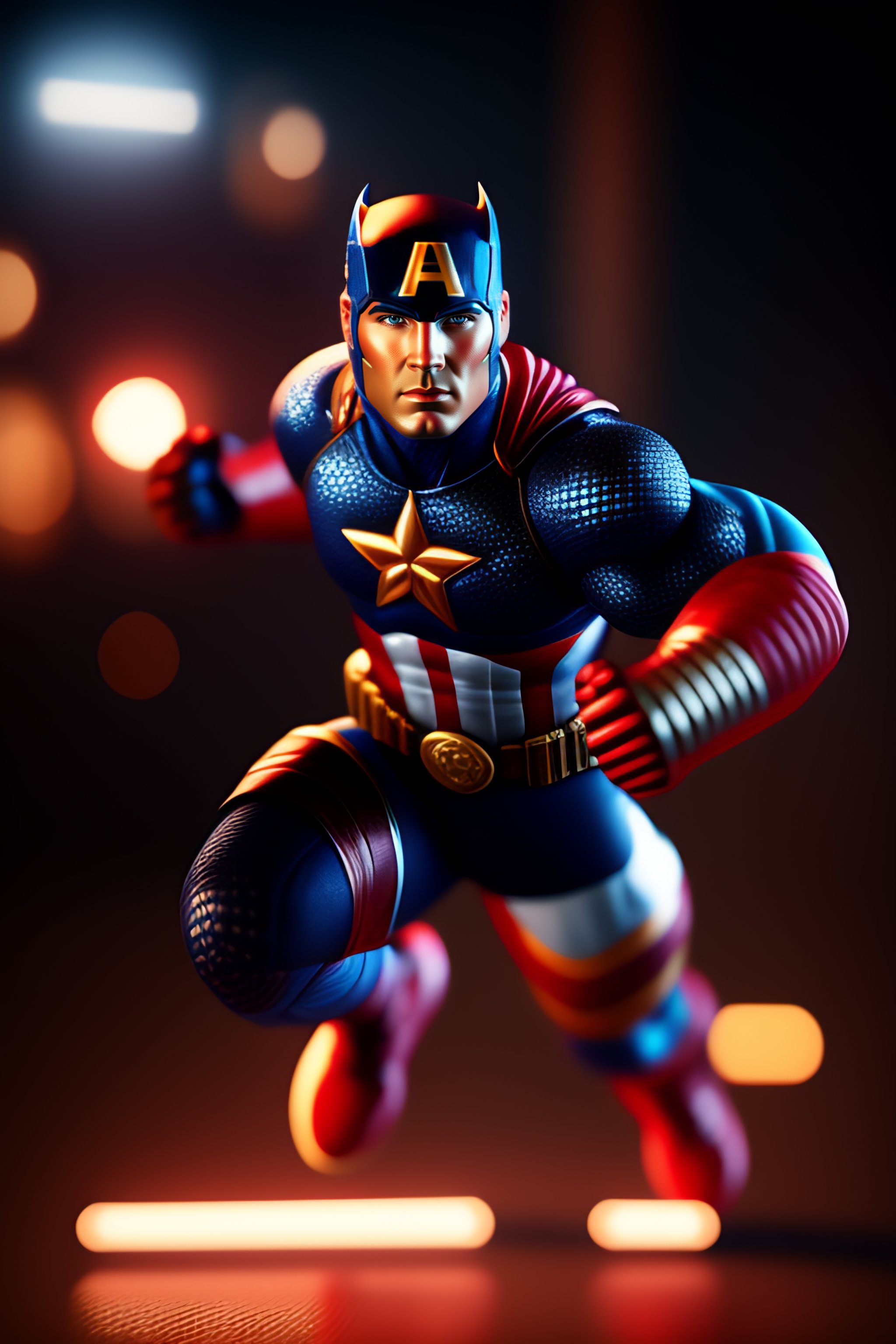 Lexica - Super hero captain america, highly detailed, unreal engine 5 ...