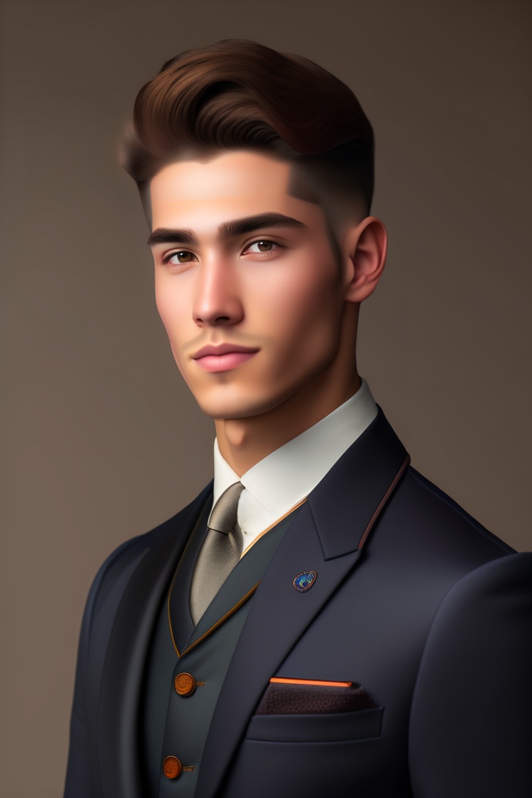 Lexica - Young handsome boy, professor,age 25 years old