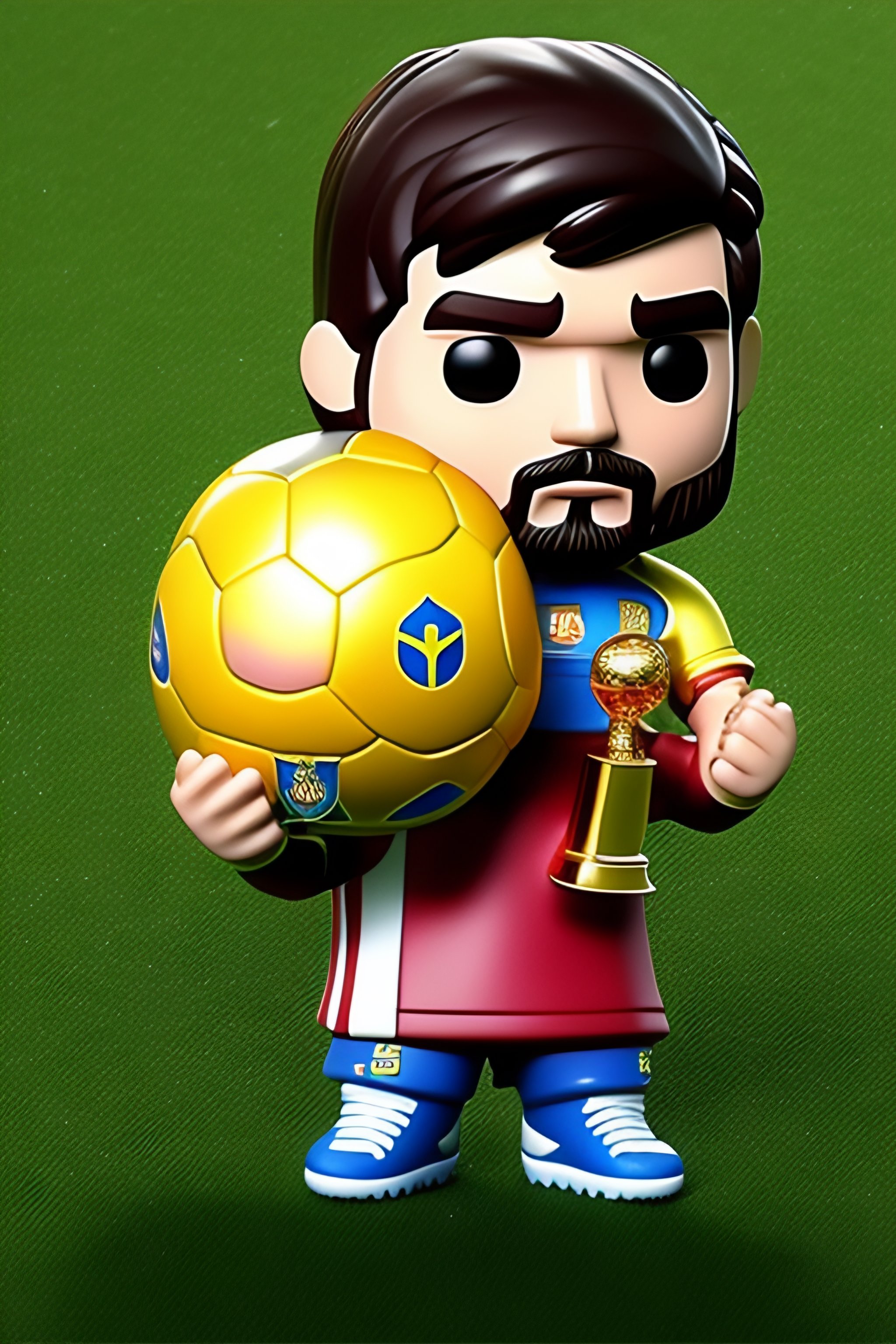 Lexica - Leonel messi as funko pop holding and kissing the soccer world ...