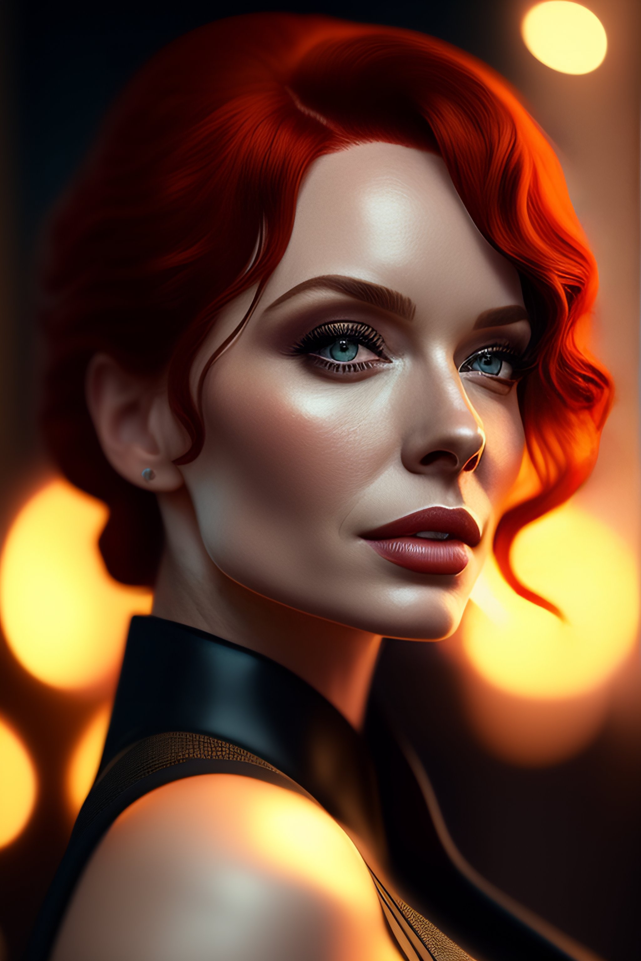 Lexica - Christina Hendricks, perfectly-centered-photograph of ...