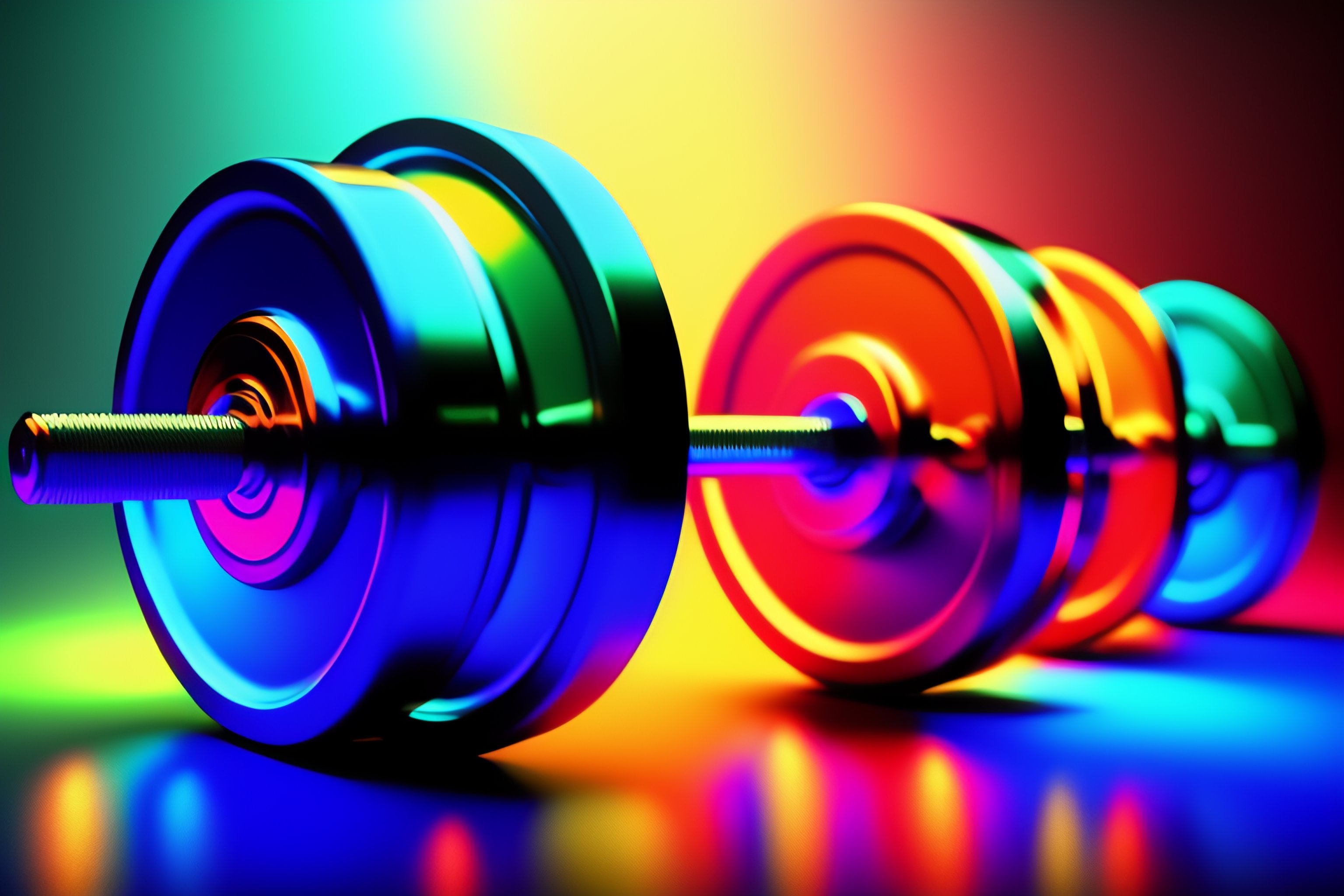 Lexica - Olympic weights, smoke, stage lights, lazers, blue, yellow ...