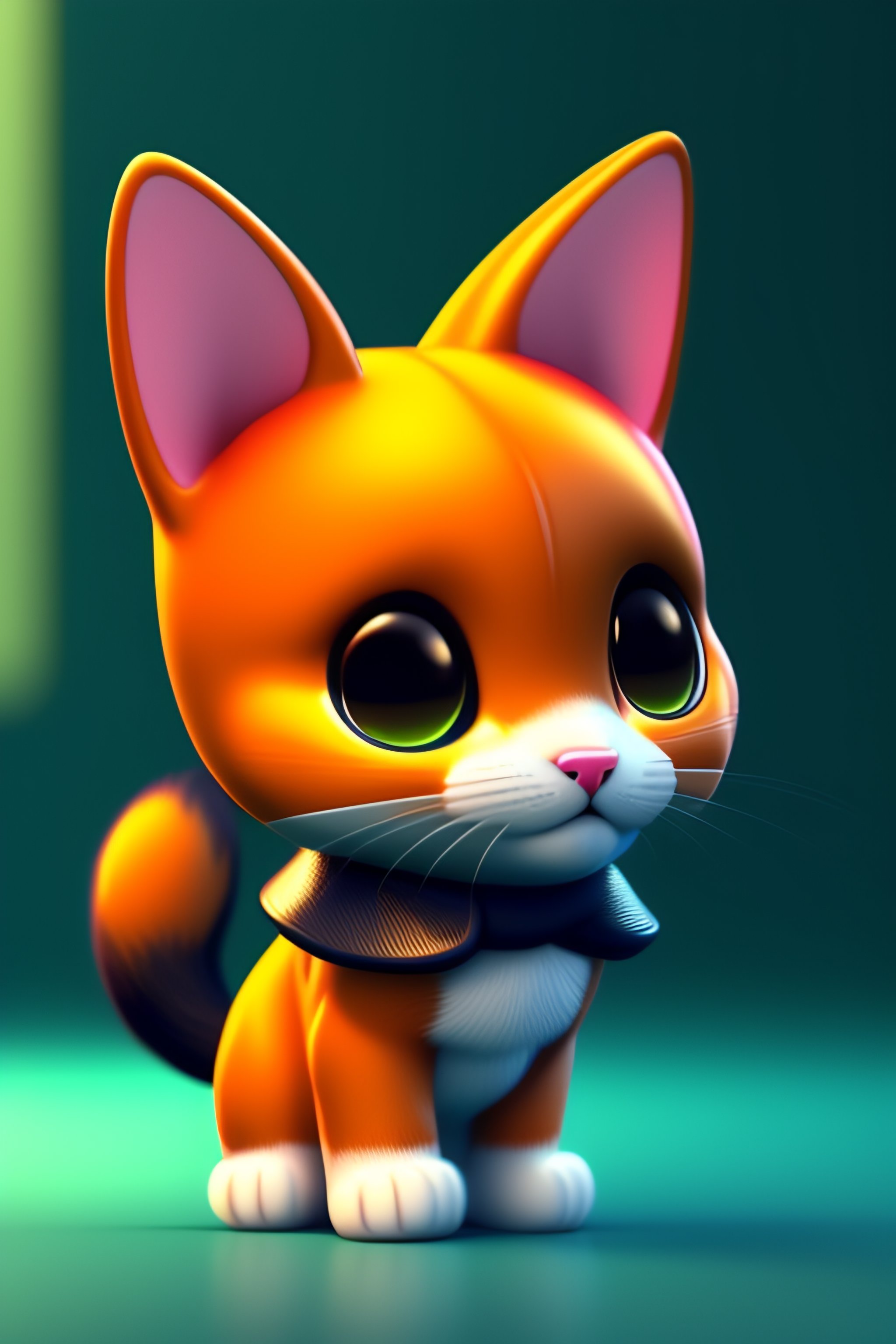 Lexica - A cute chibi cat in 90's anine style, award qinning, trending ...
