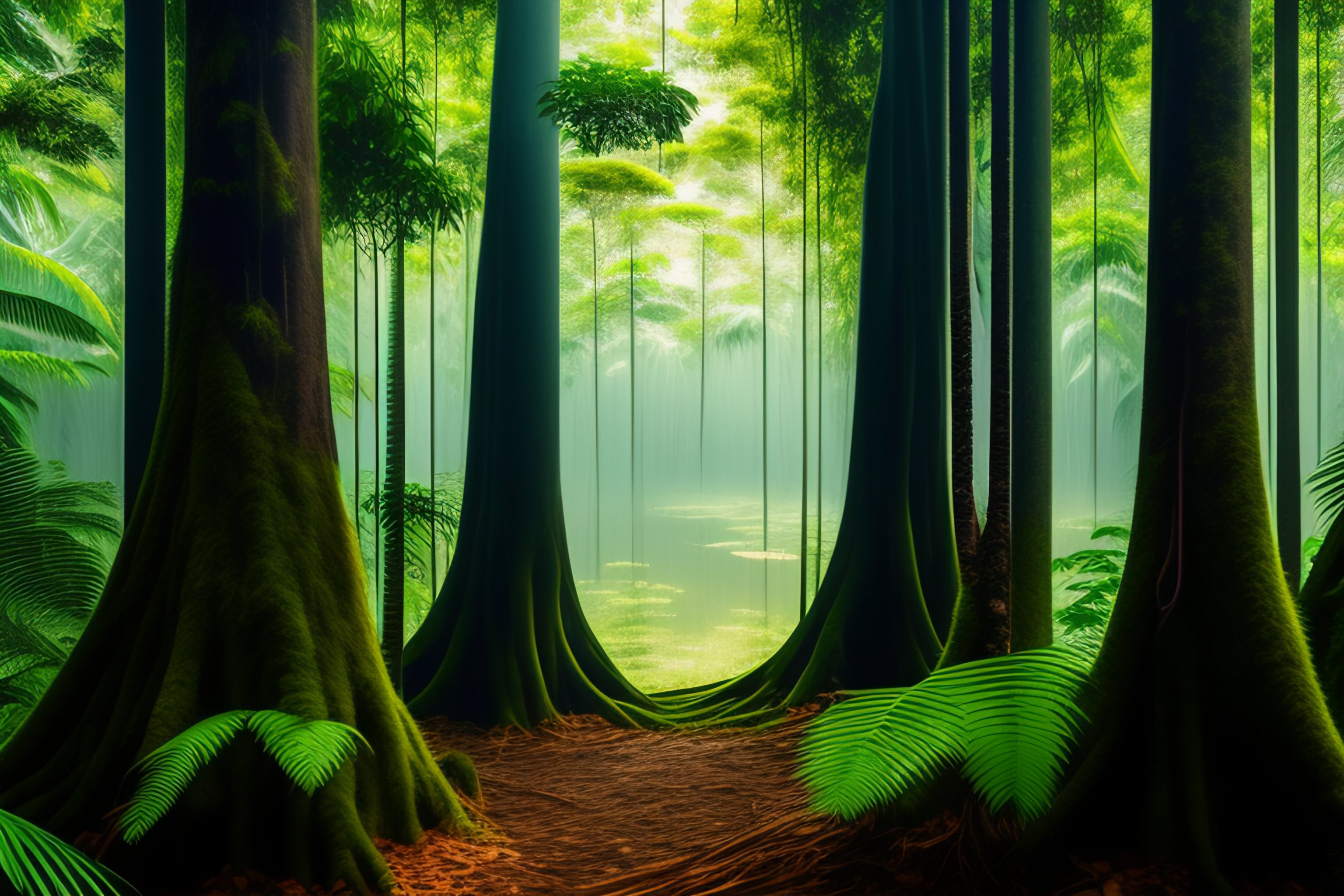 Lexica - Wild amazon jungle trees