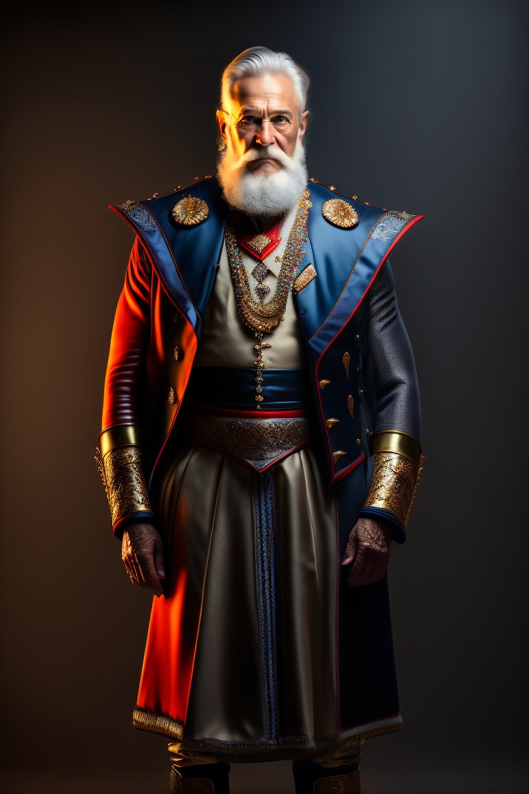 Lexica - King portrait photography, full body, black background, wise ...