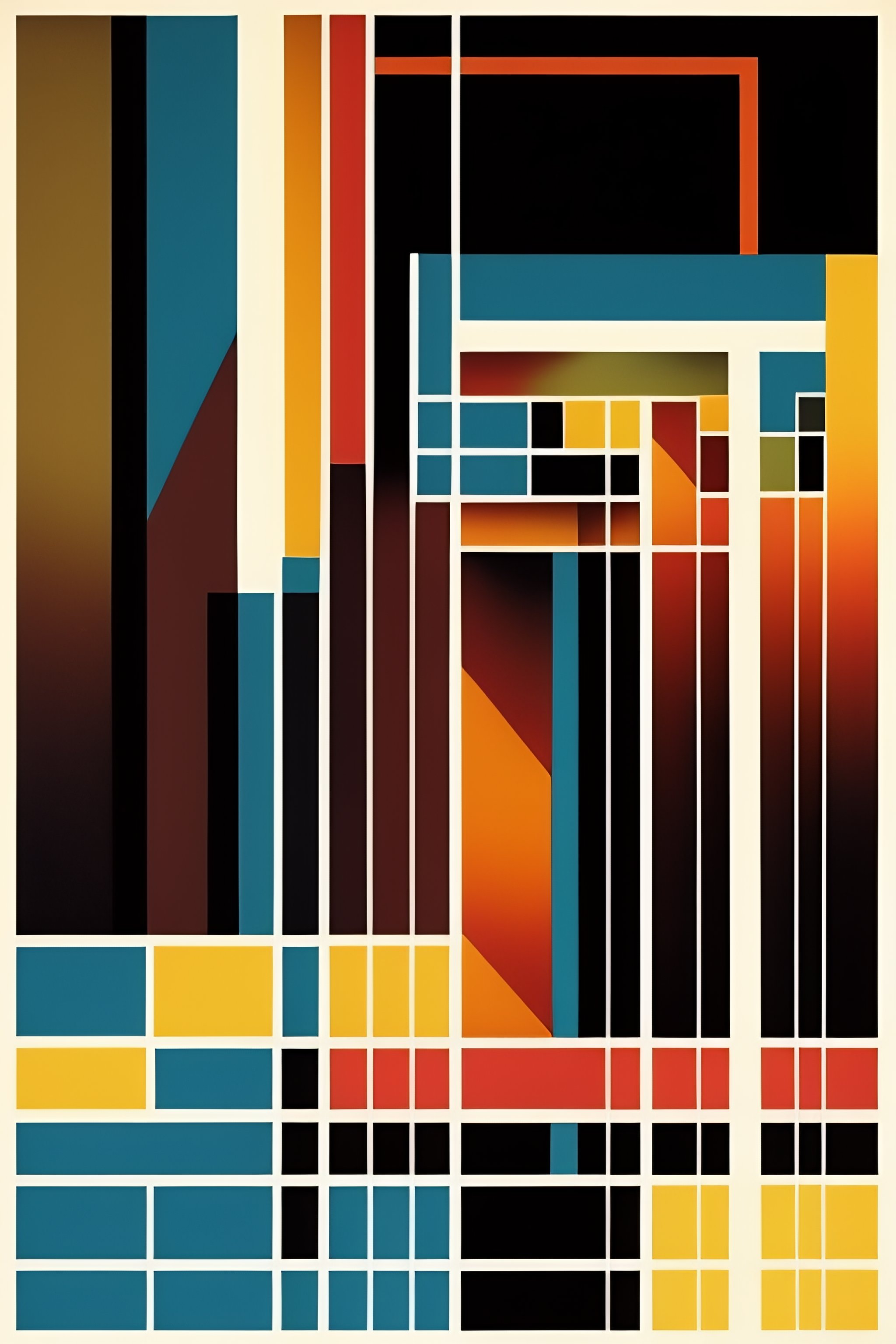 Lexica - Bauhaus graphic design
