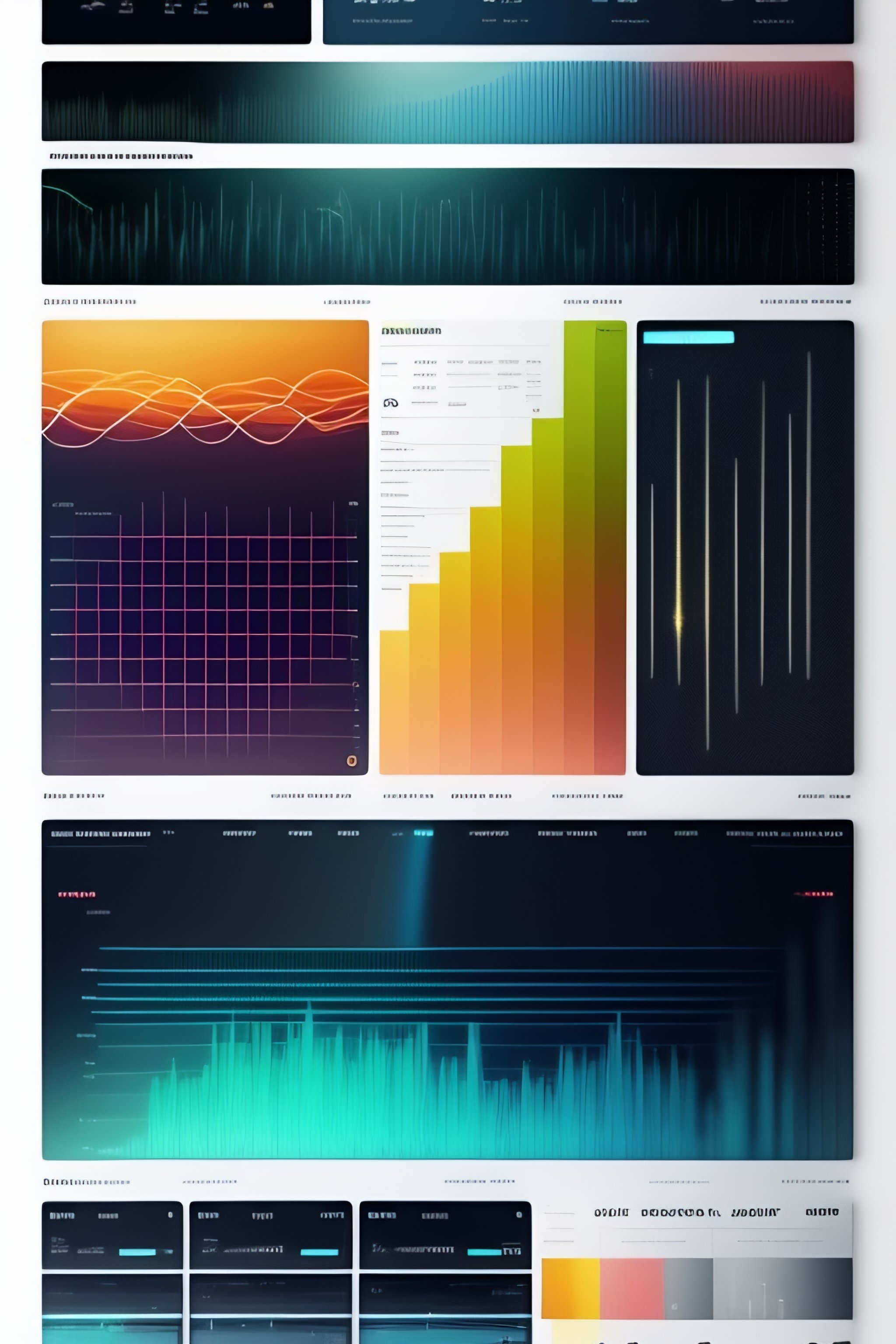 Lexica - Sci Fi data readouts, dark screen, molecular analysis, bar ...