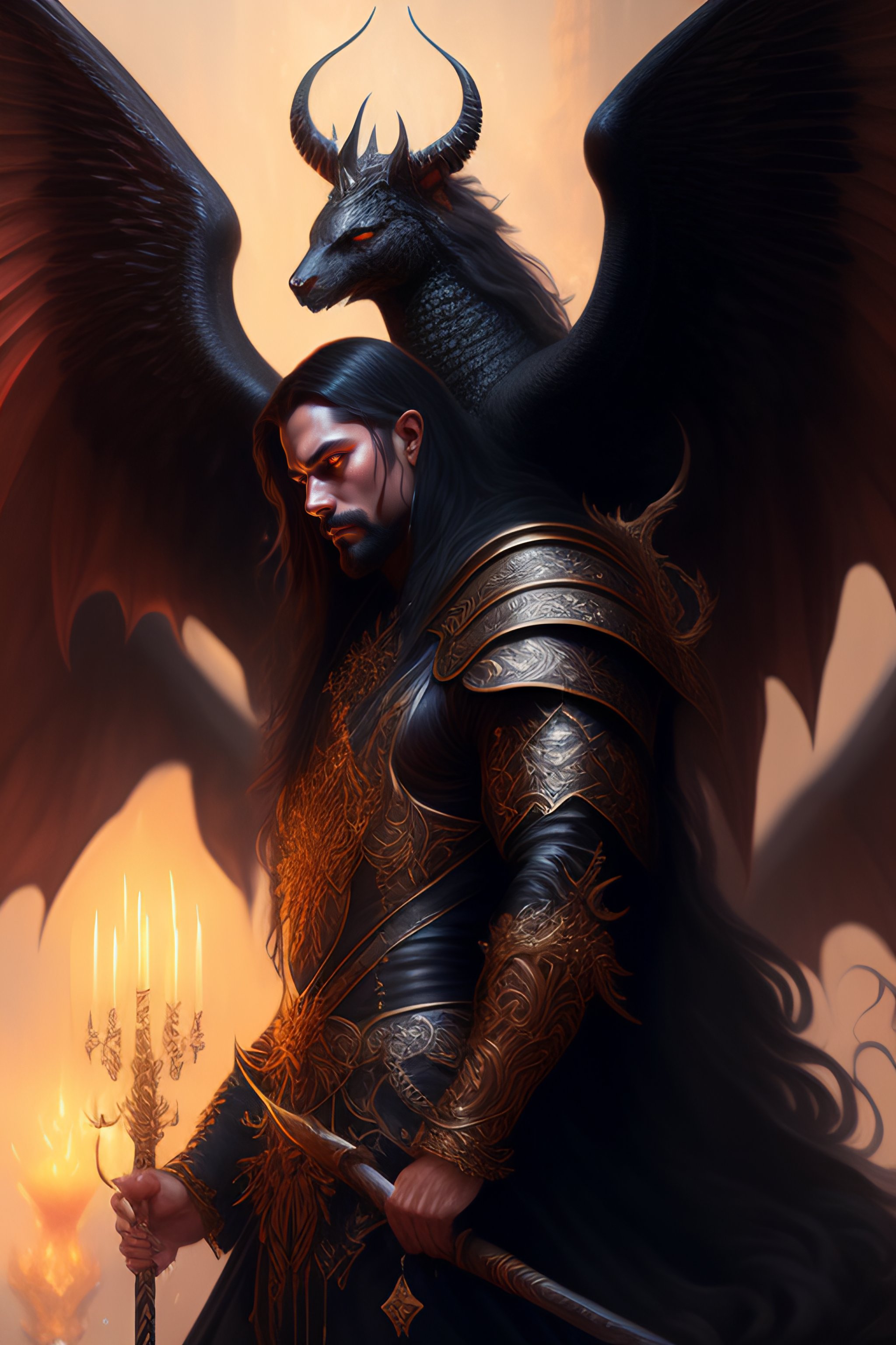 Lexica - A beautiful satanic black metal album cover of a satanic ...