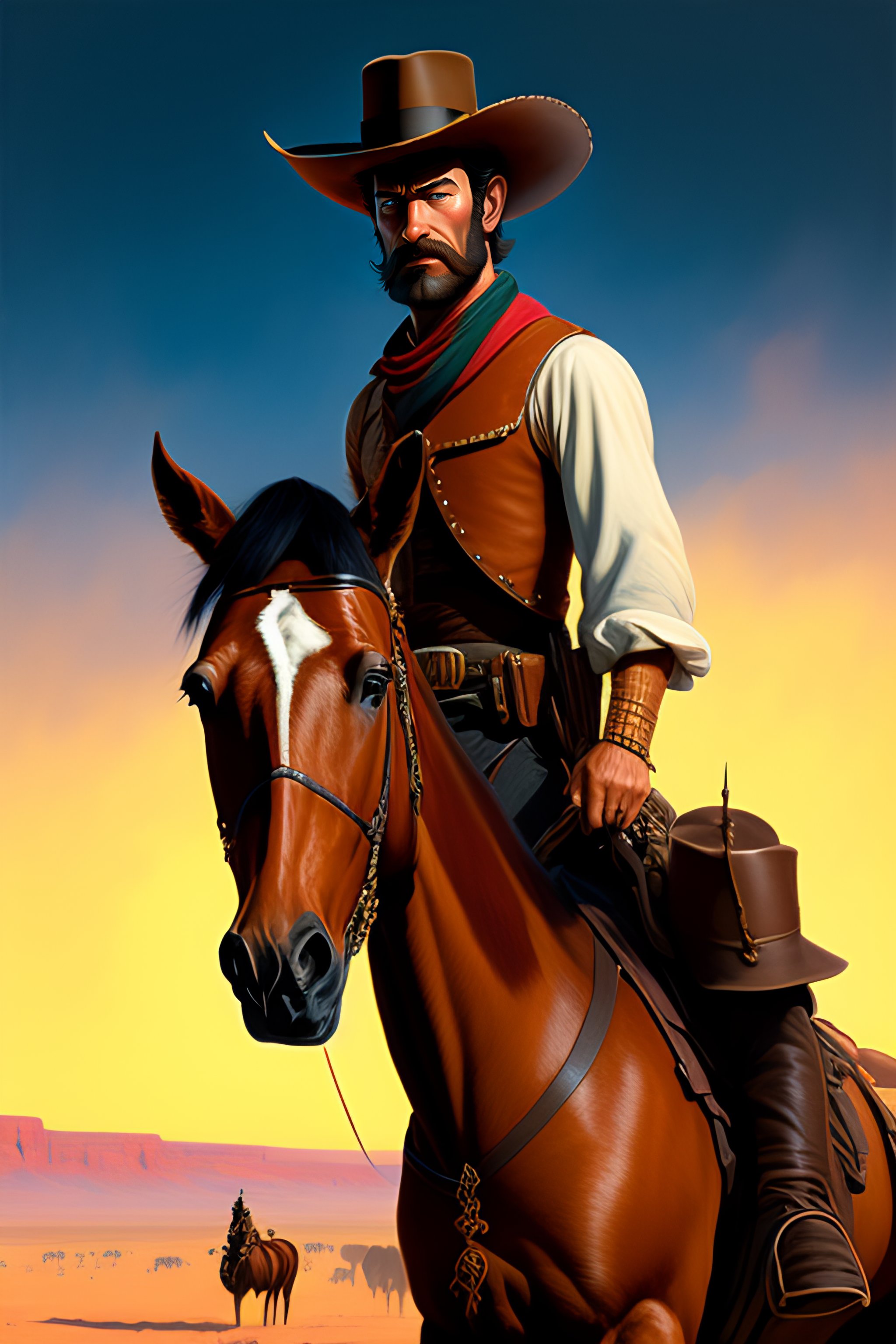 Lexica - Woody from Toy Story on a The Good, the Bad, The Ugly movie ...