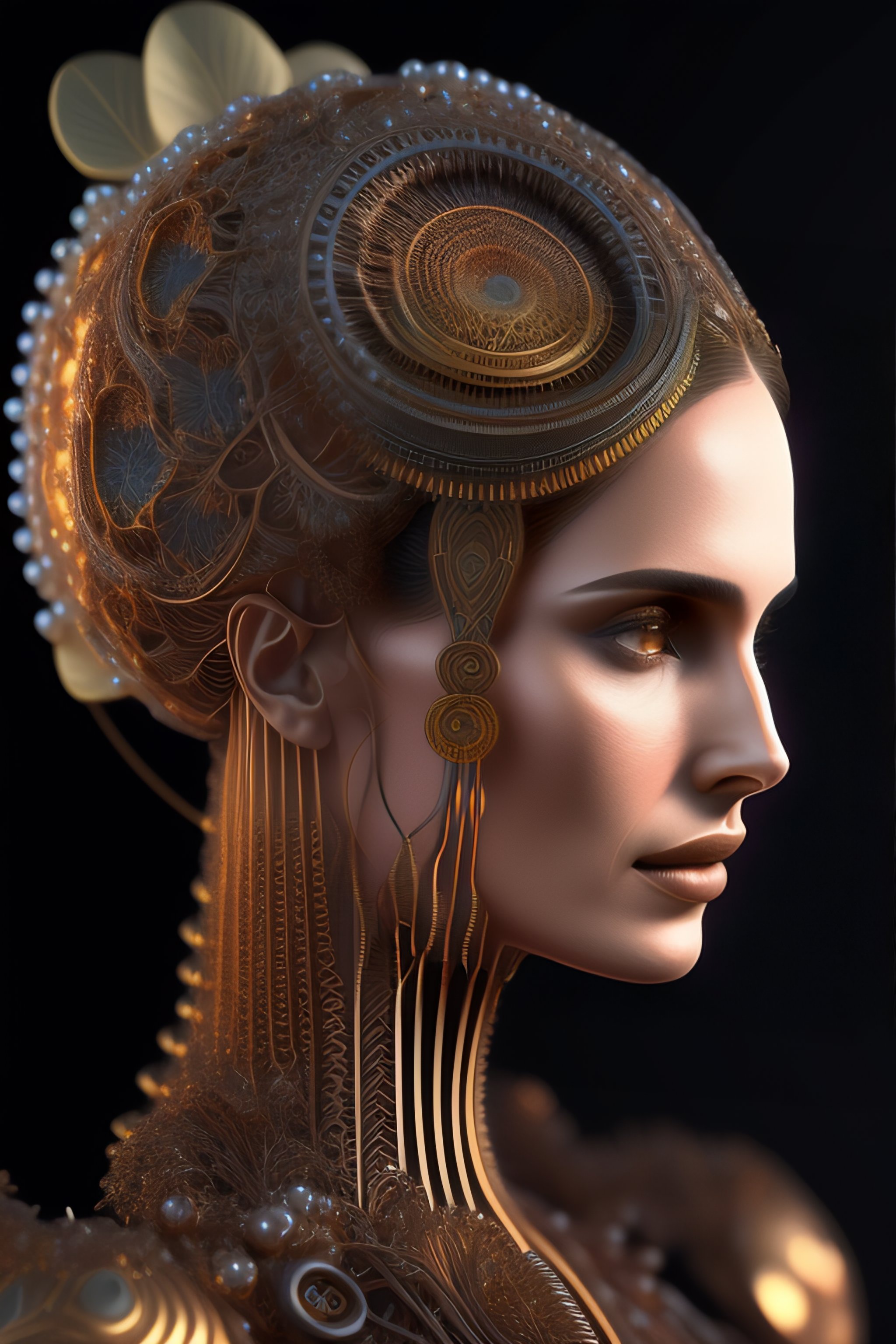 Lexica - Complex 3d render ultra detailed of a real face camera natalie ...
