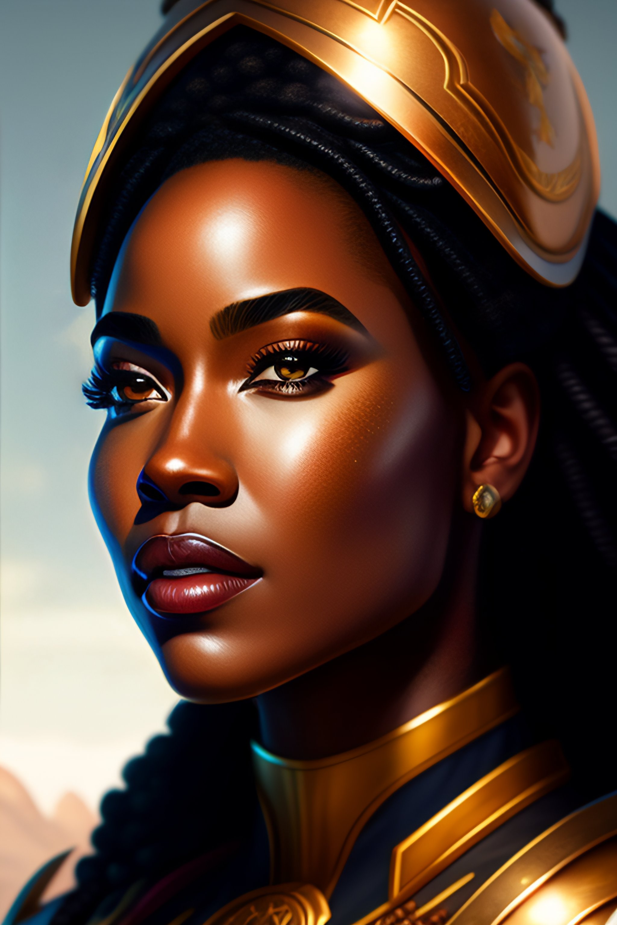 Lexica - A light-skinned african american woman as amazon valkyrie ...