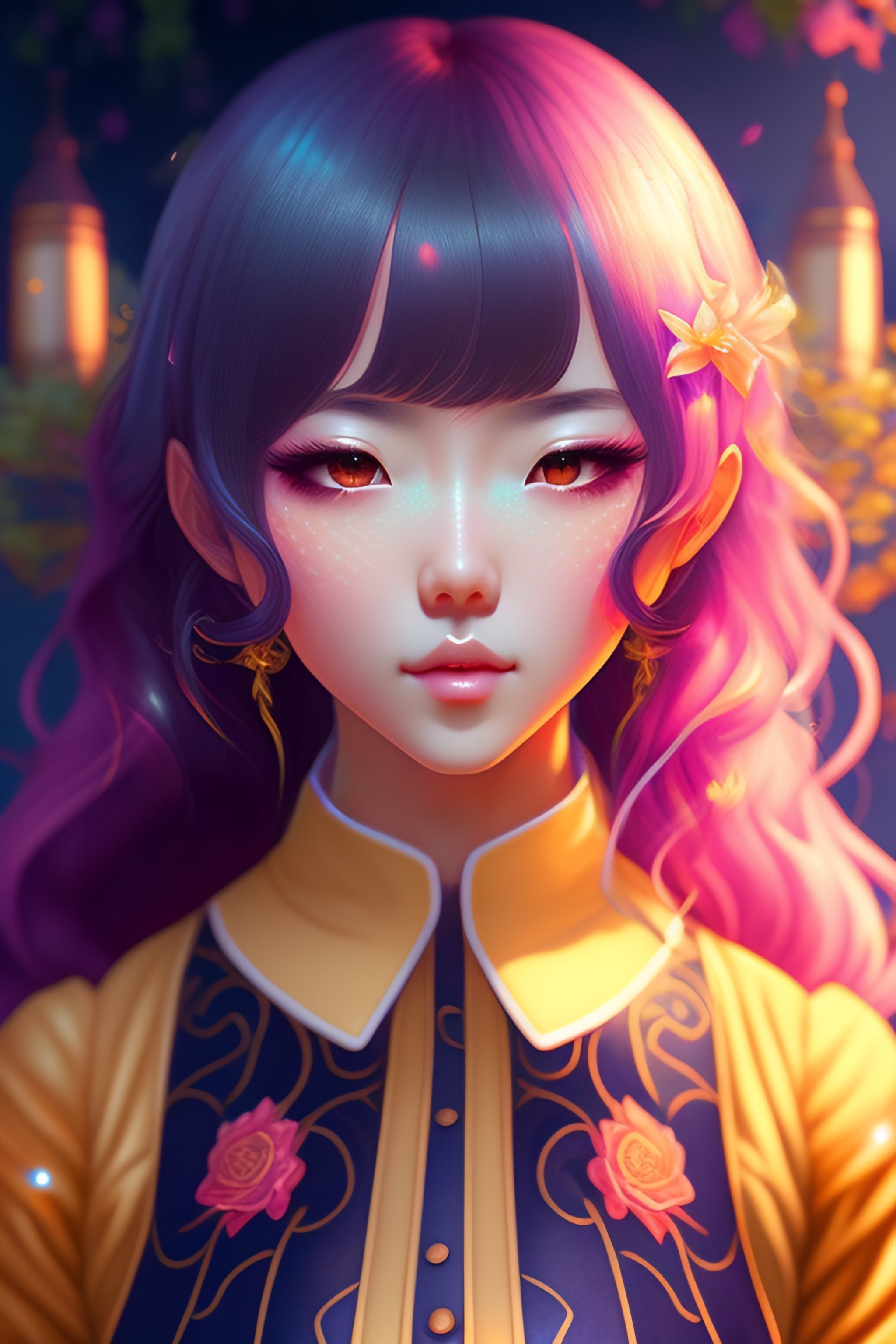 Lexica - Anime girl concept art portrait by Casey Weldon, Olga Kvasha ...