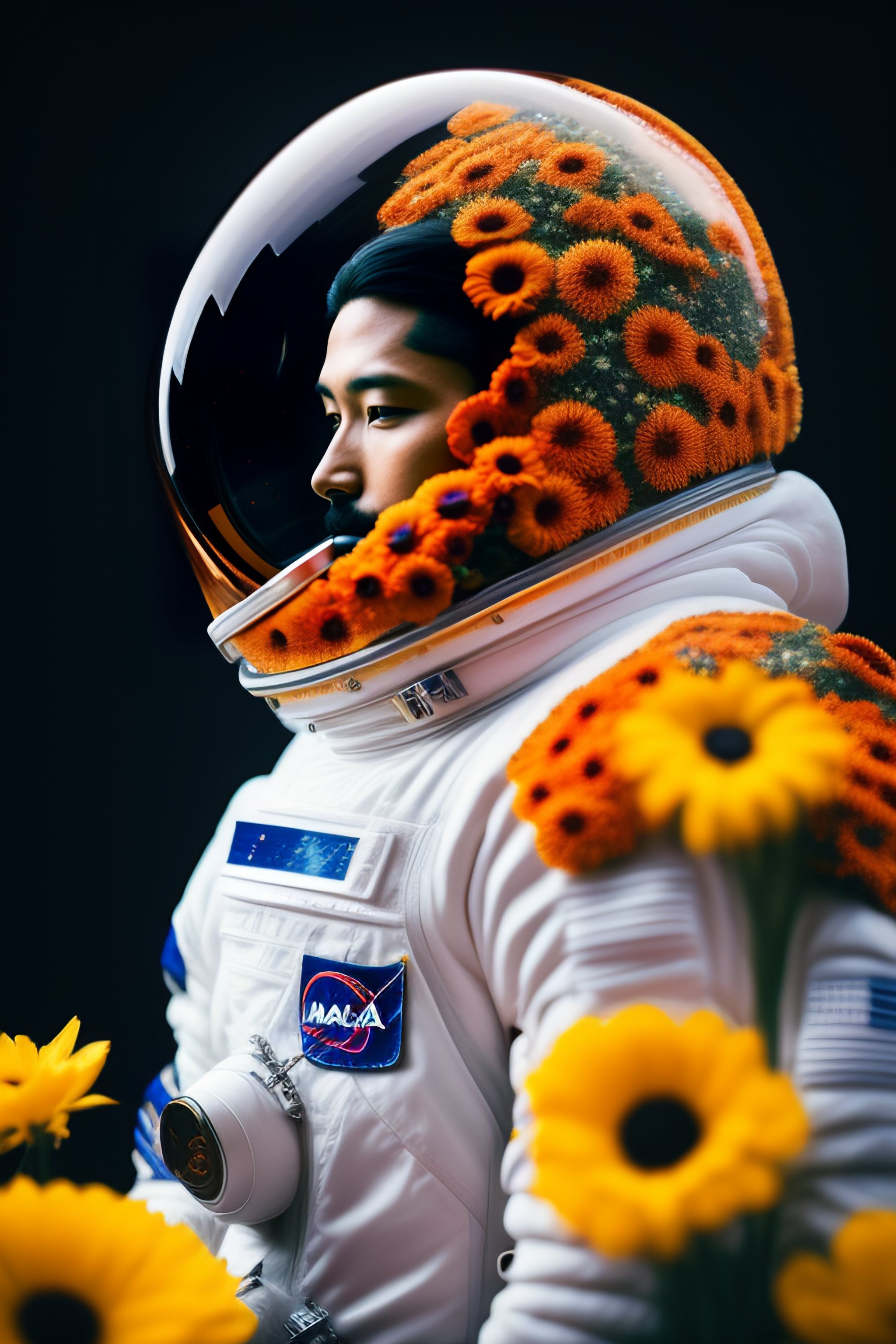 Lexica - Portra 400 high dpi film scan of a NASA astronaut wearing a ...