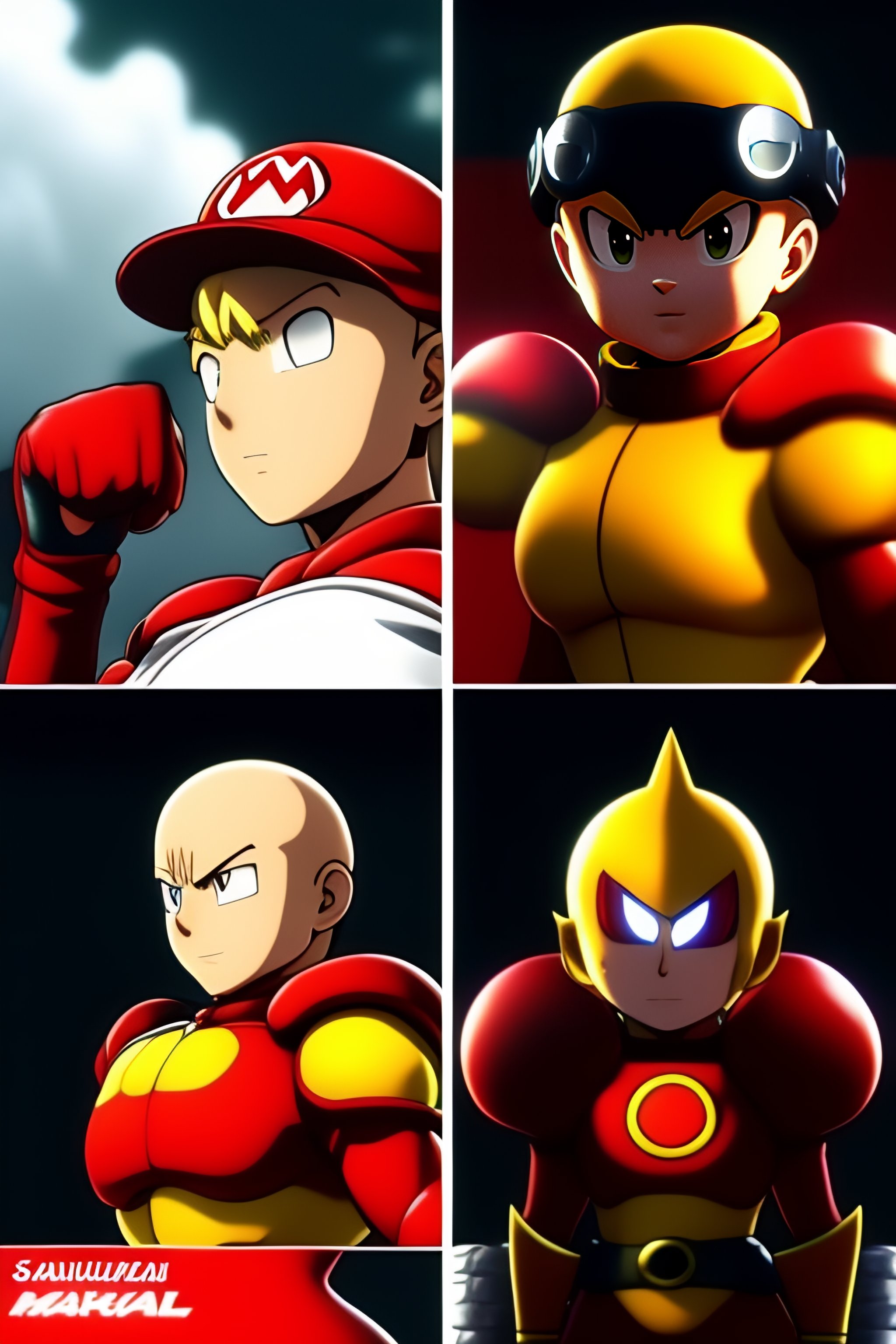 Lexica - Saitama one punch man as a mario character in mario 64