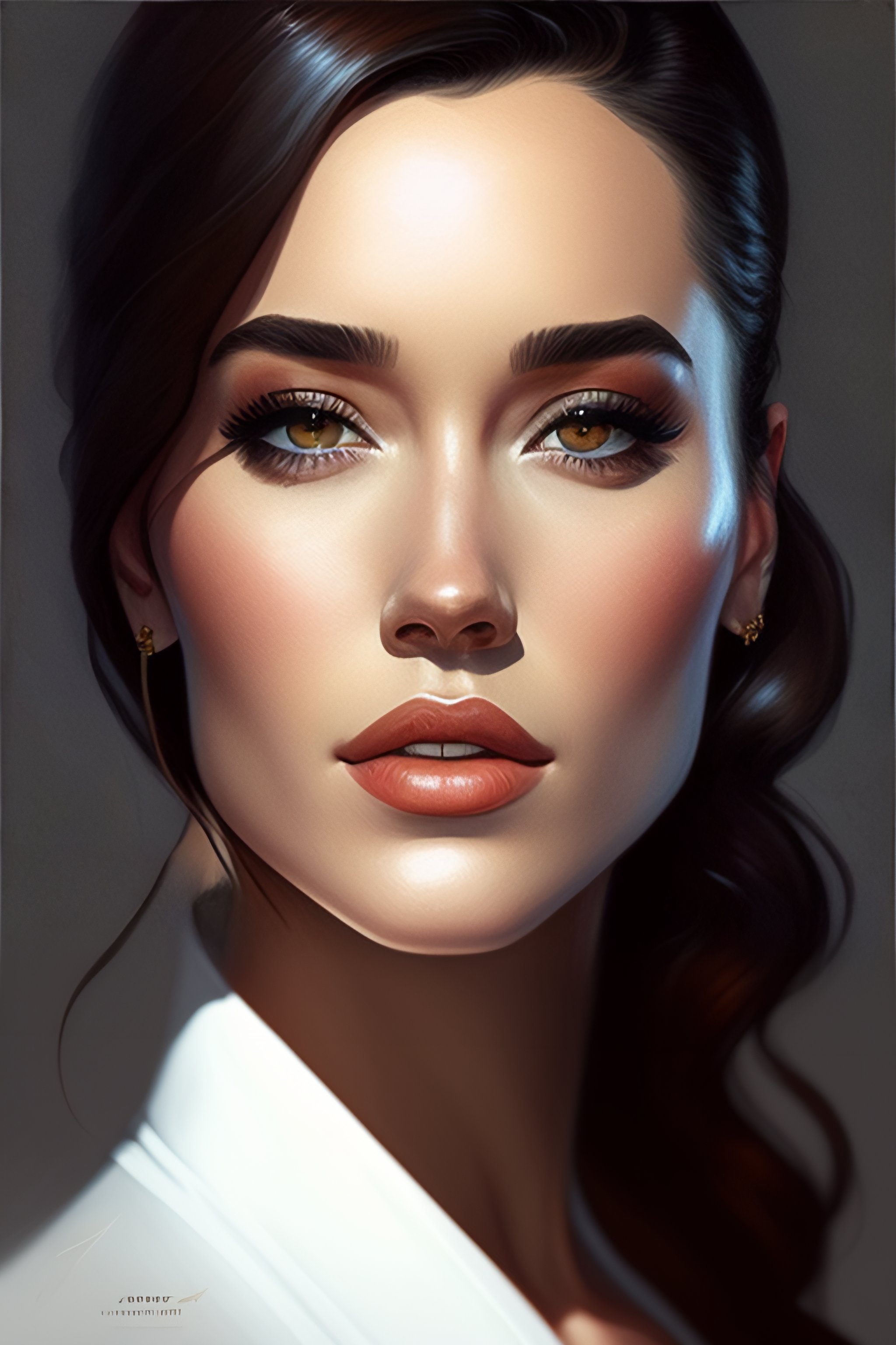 Lexica - Megan Boone, portrait, highly detailed, headshot, digital ...