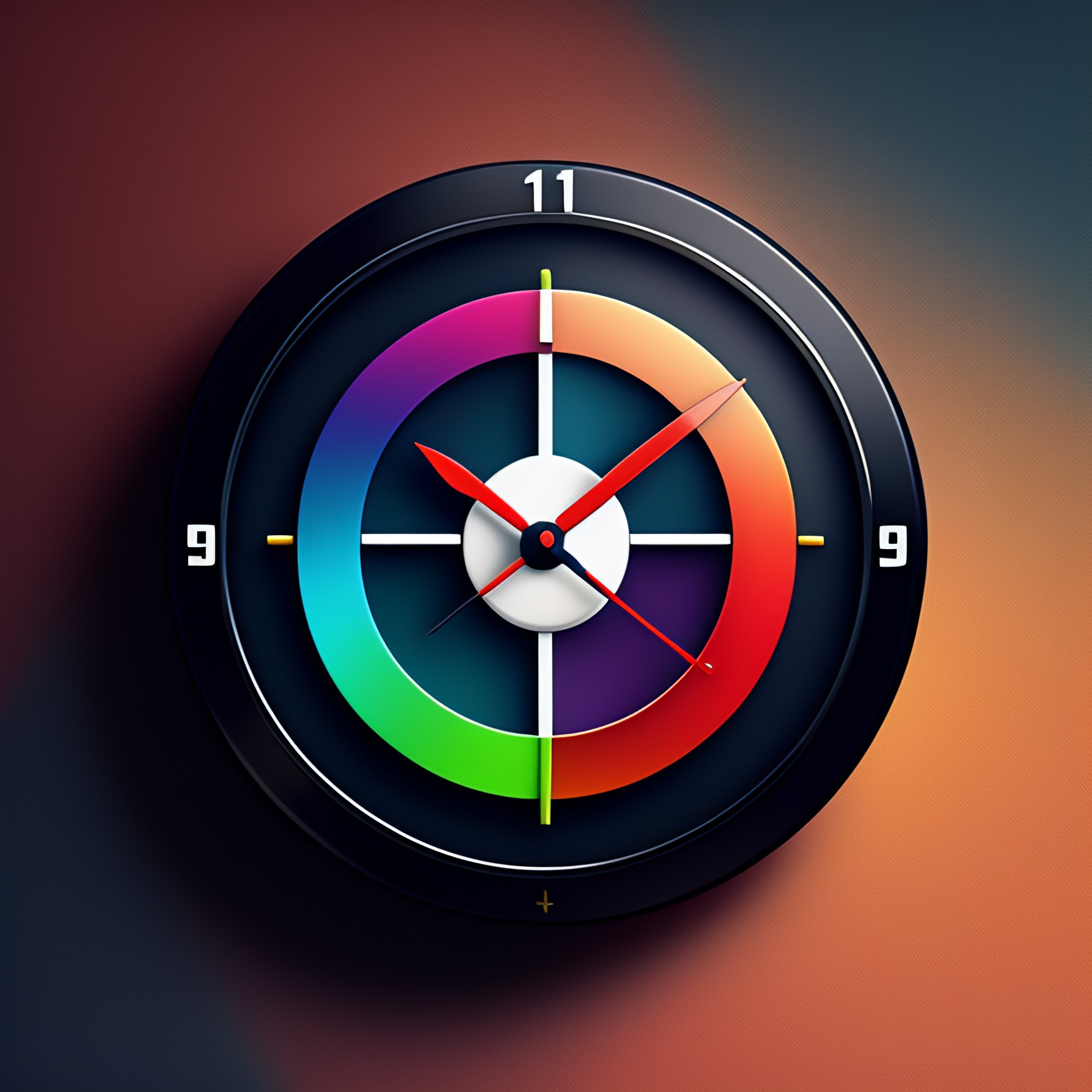Lexica - IOS app icon design of a analog clock. Dribbble. Behance. artstation.