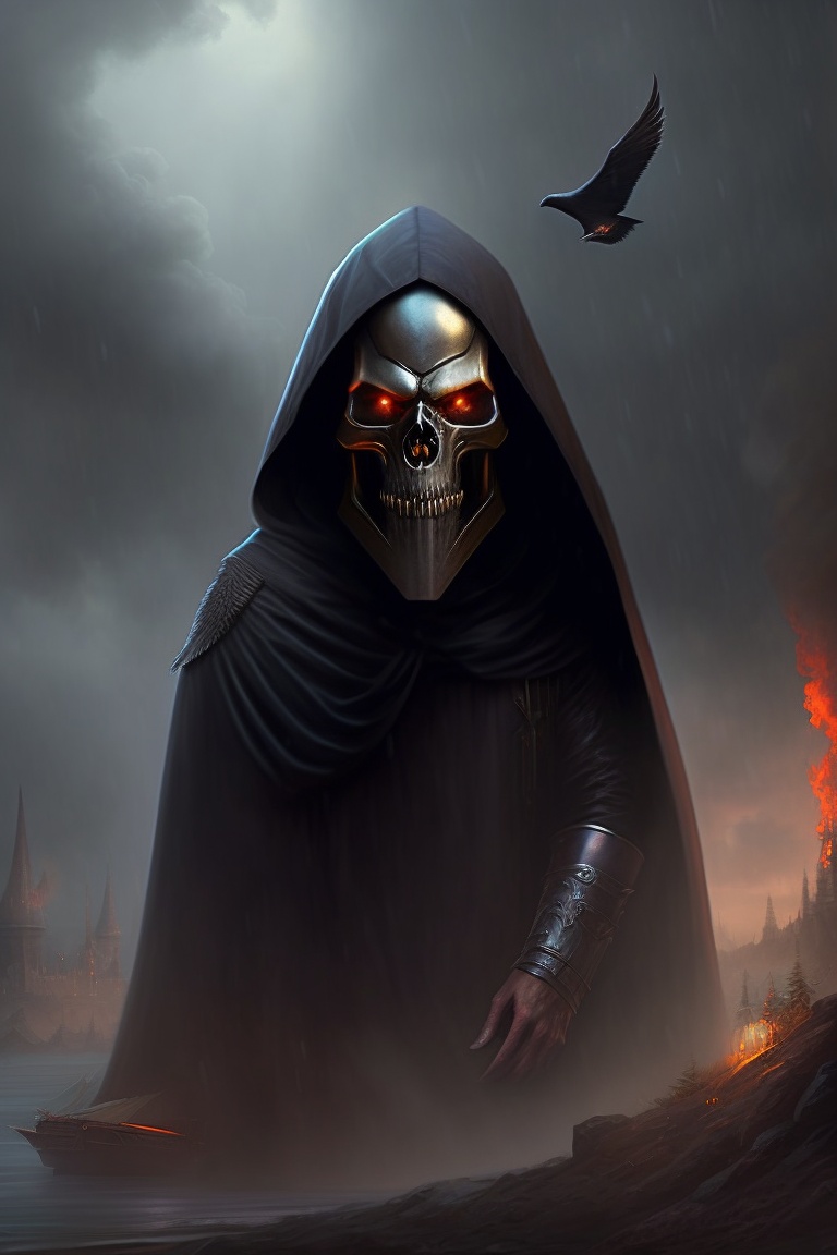 Lexica - Grim reaper ,screaming, under the rain, dark arts , fog ...