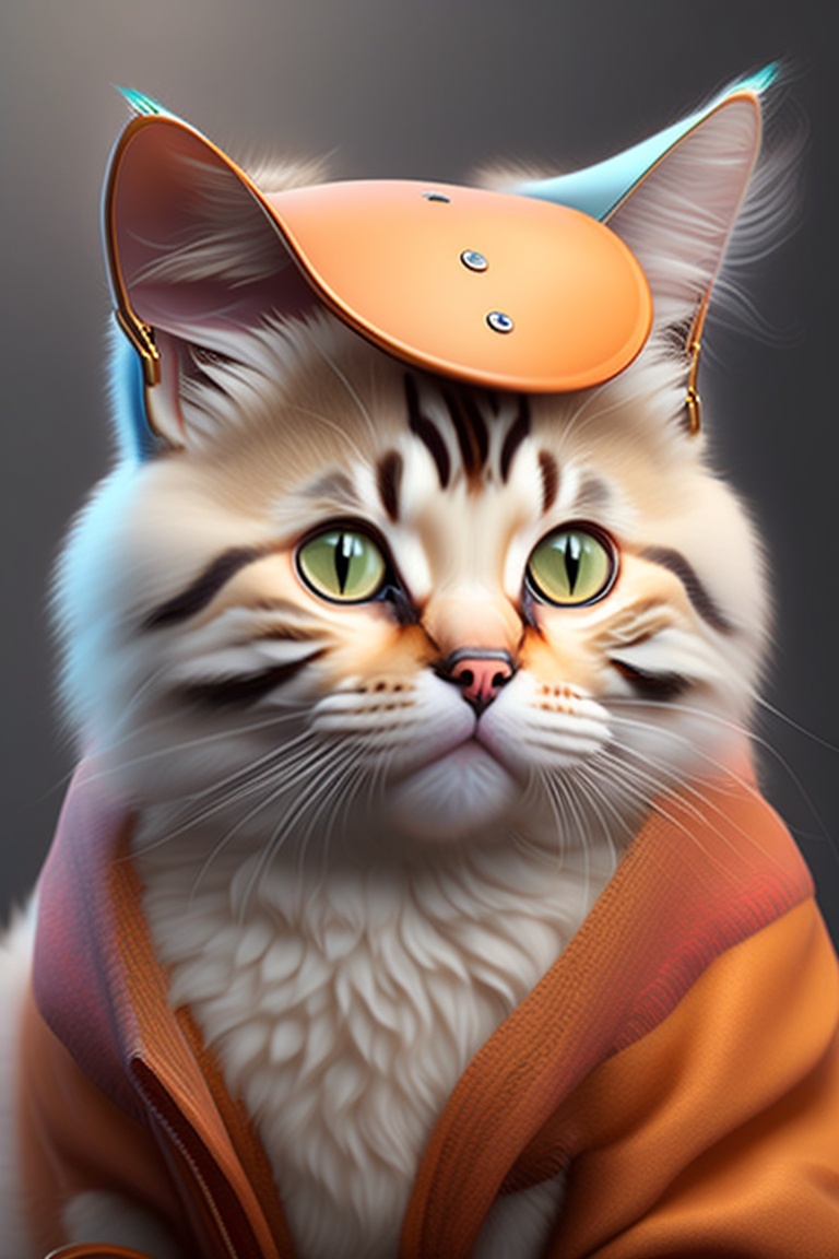 Lexica - Cute cat, costume, ultra realistic