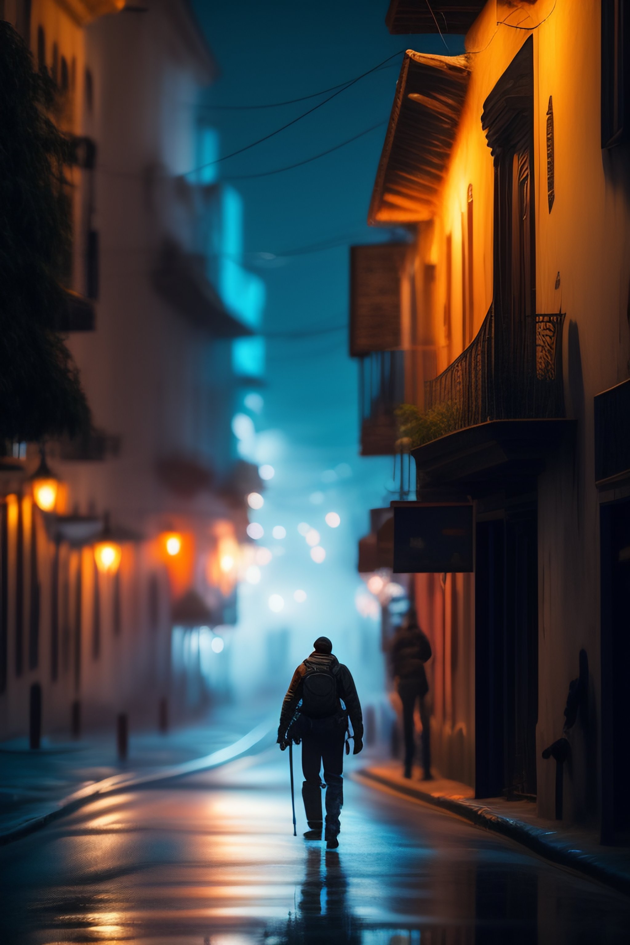 Lexica - A latino Werewolf walking at latin america streets, horror ...