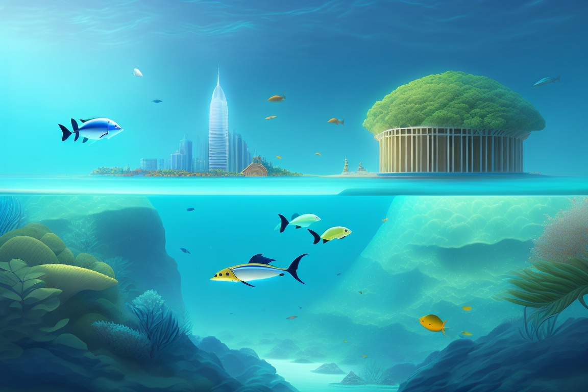 Lexica - Underwater City: Create an underwater scene with submerged ...