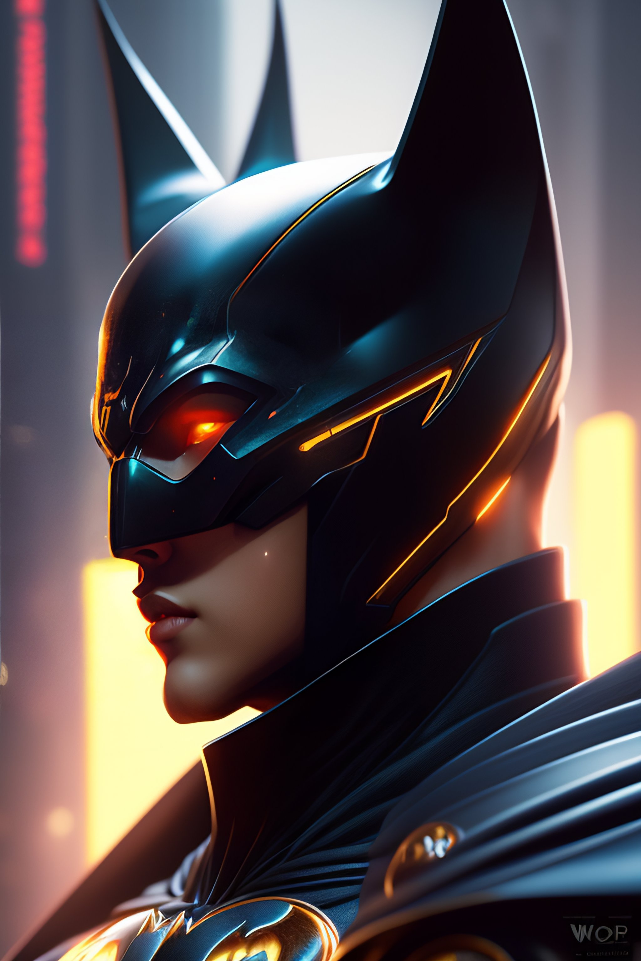 Lexica - Batman cyberpunk sharp details, sharp focus, elegant, highly ...