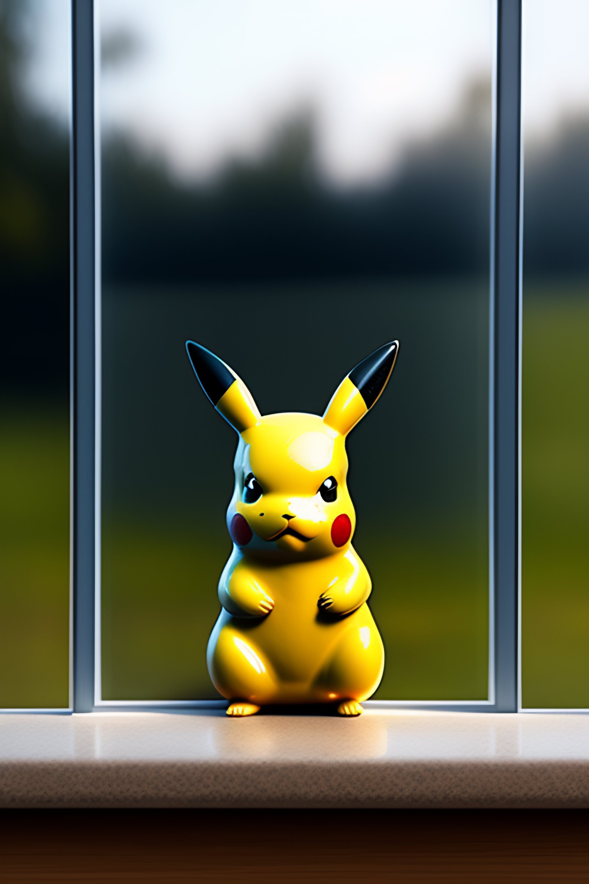 Lexica - Pikachu glass window