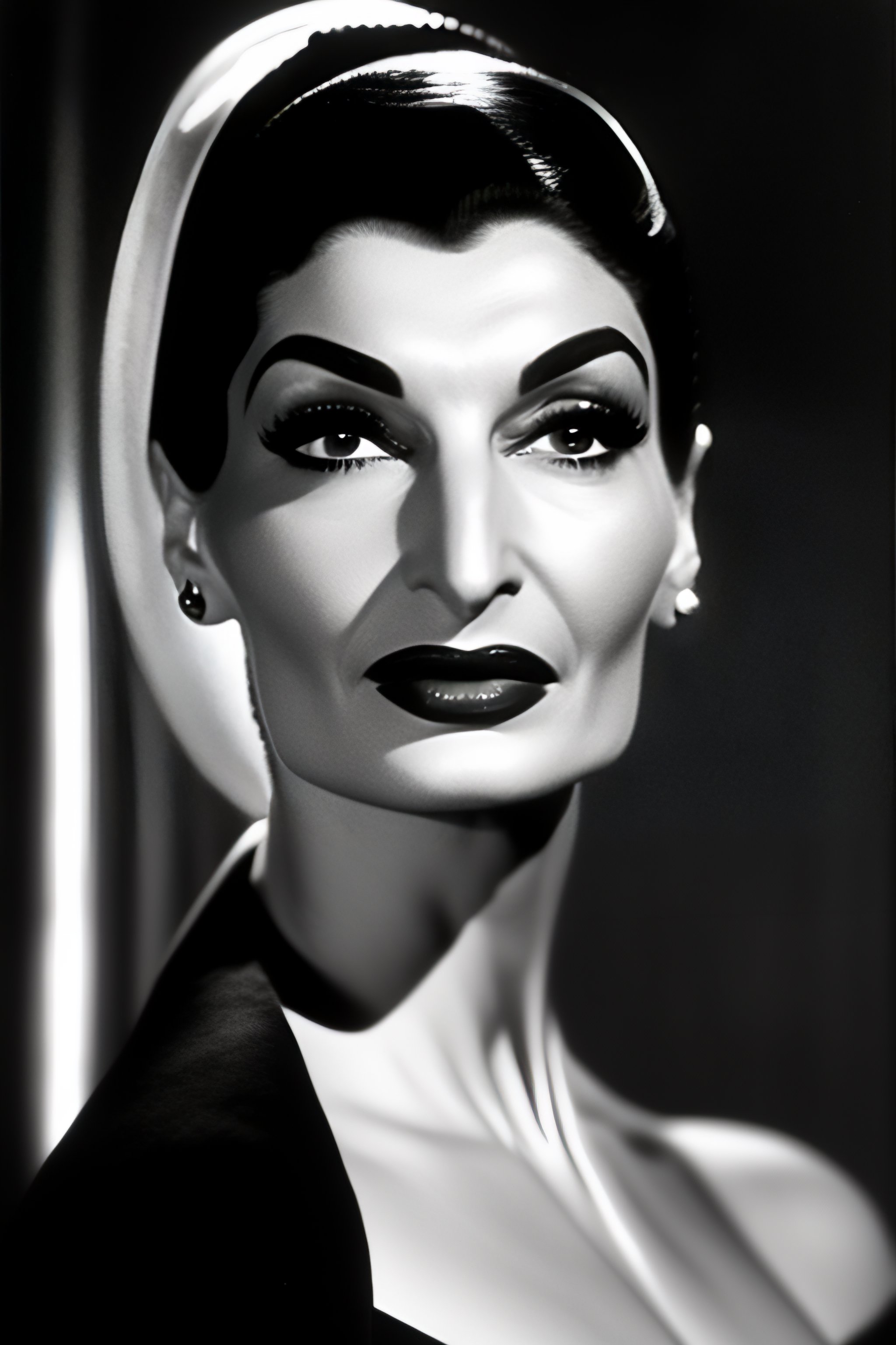 Lexica - Full body maria callas tight face skin, smaller nose, no ...