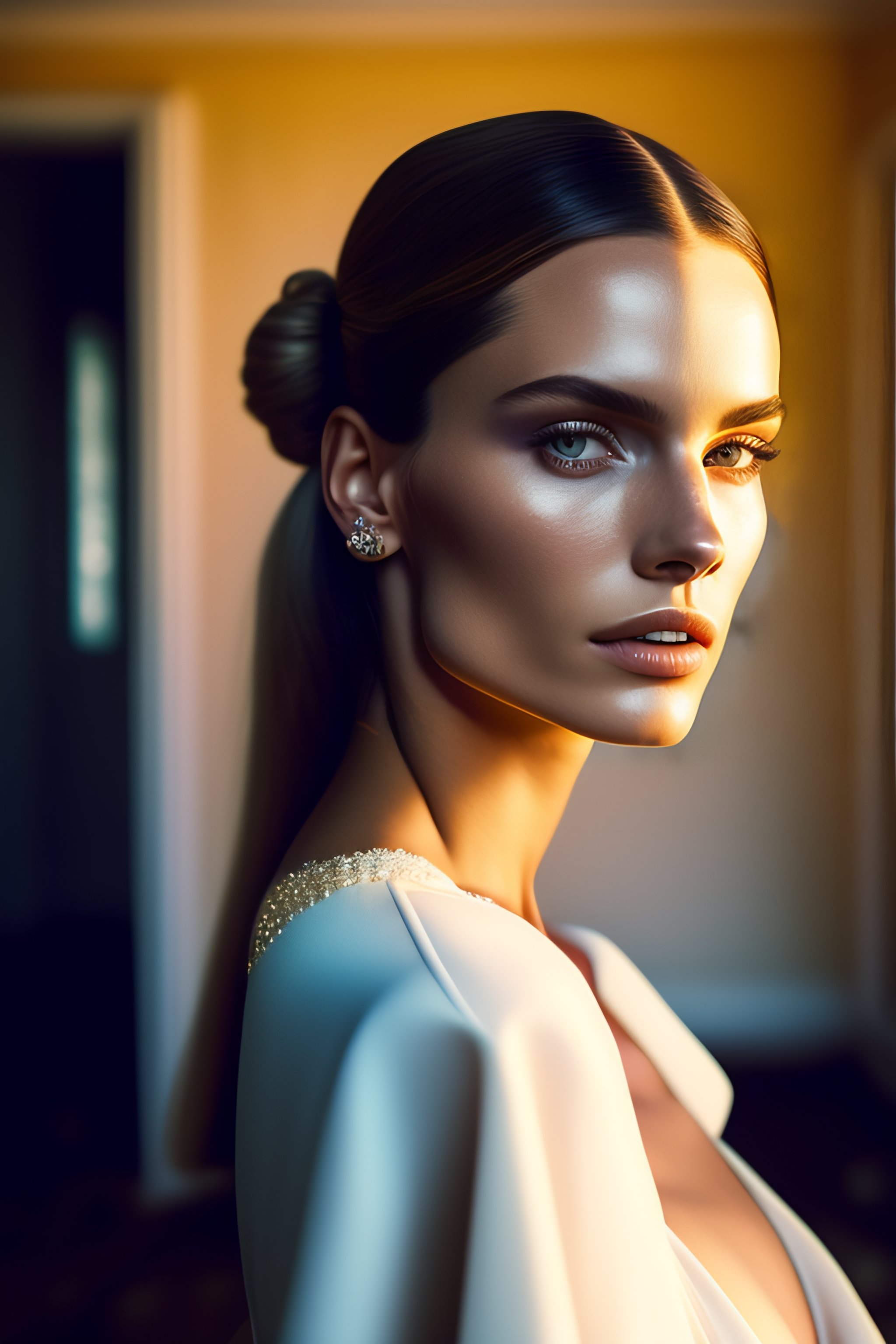 Lexica - Ultra reallistic, 8k, medium shot portrait of a young woman in an abandoned house for ...