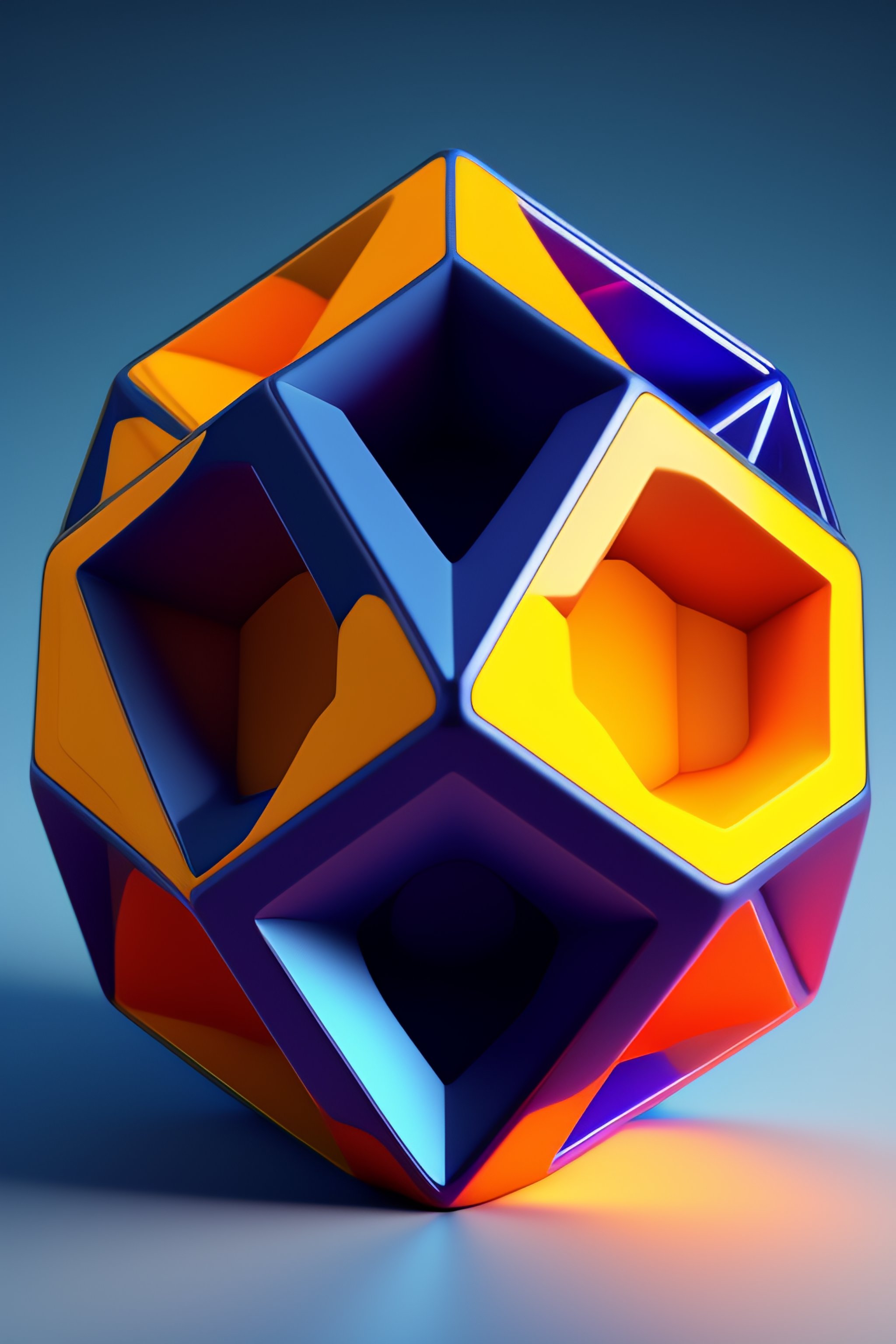 Lexica - A hexagonal library, like a 3d render in each box there is an ...