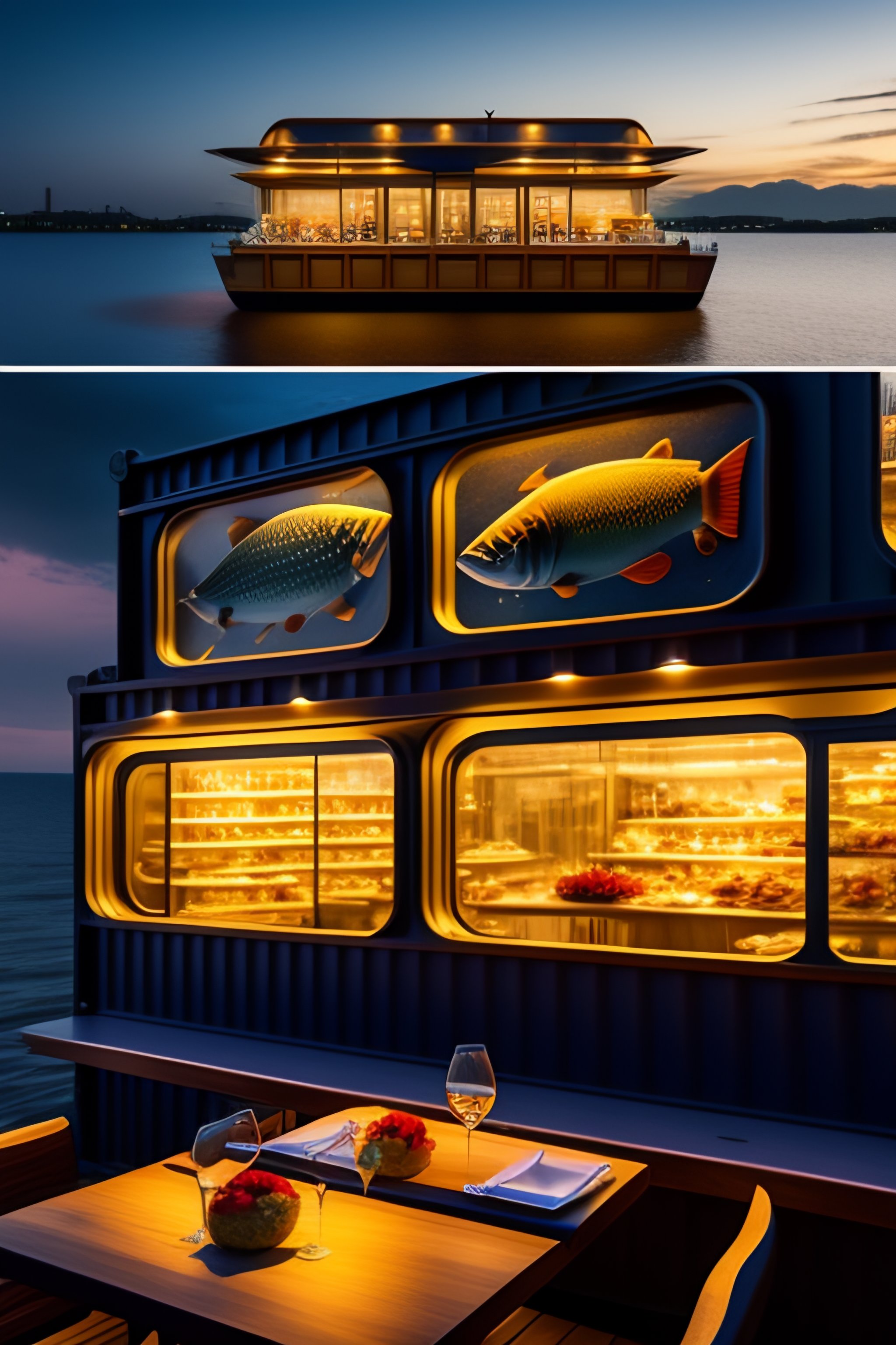 Lexica - High end design ship container being used as restaurant ...