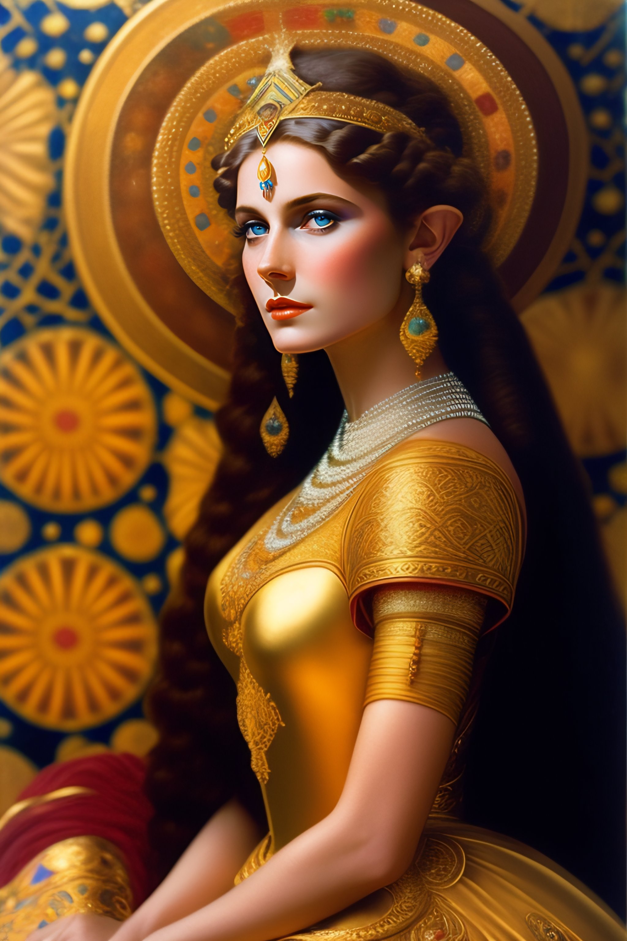 Lexica - A photo of Princess Zelda by gustav klimt