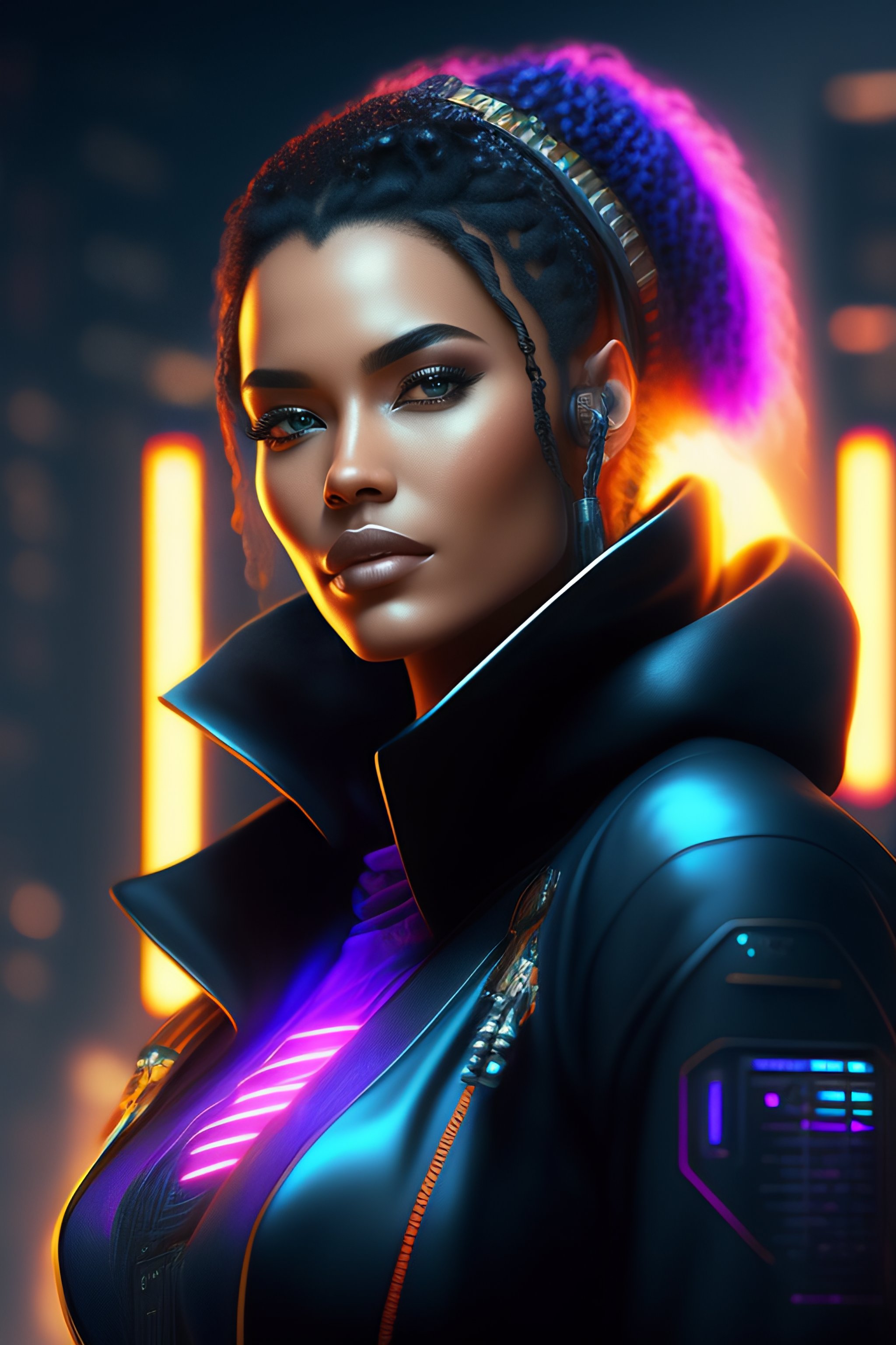 Lexica - Beautiful, cyberpunk, tech mage