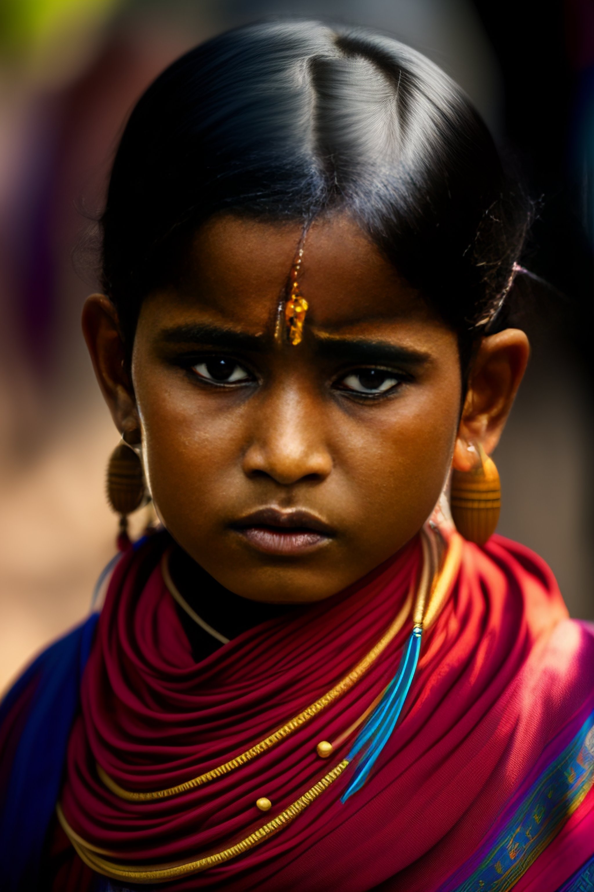 Lexica - Young indian crying, ethnic, tribal