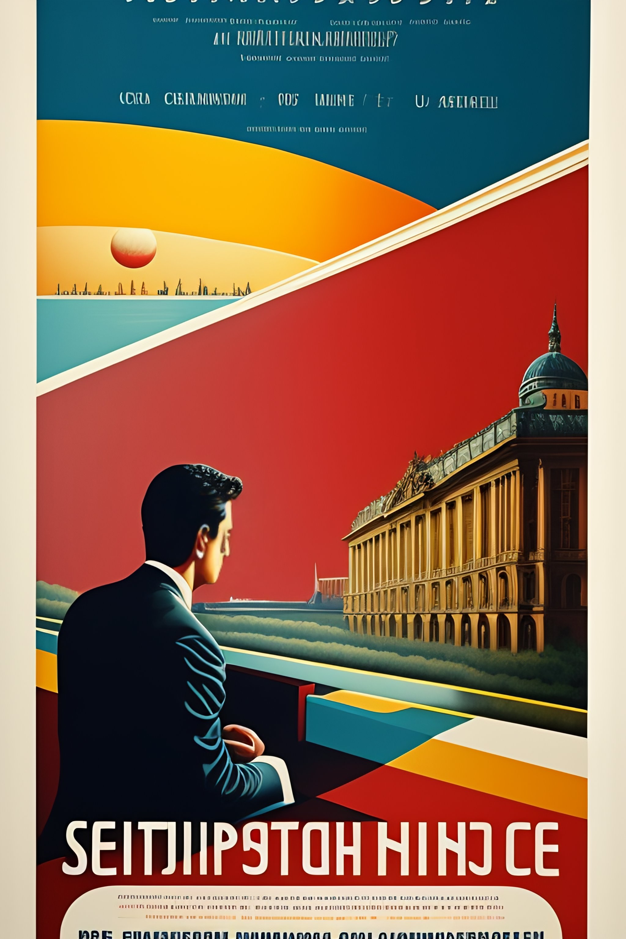 Lexica - Affiche, colloque universitaire, matérialisme, sobre, simple