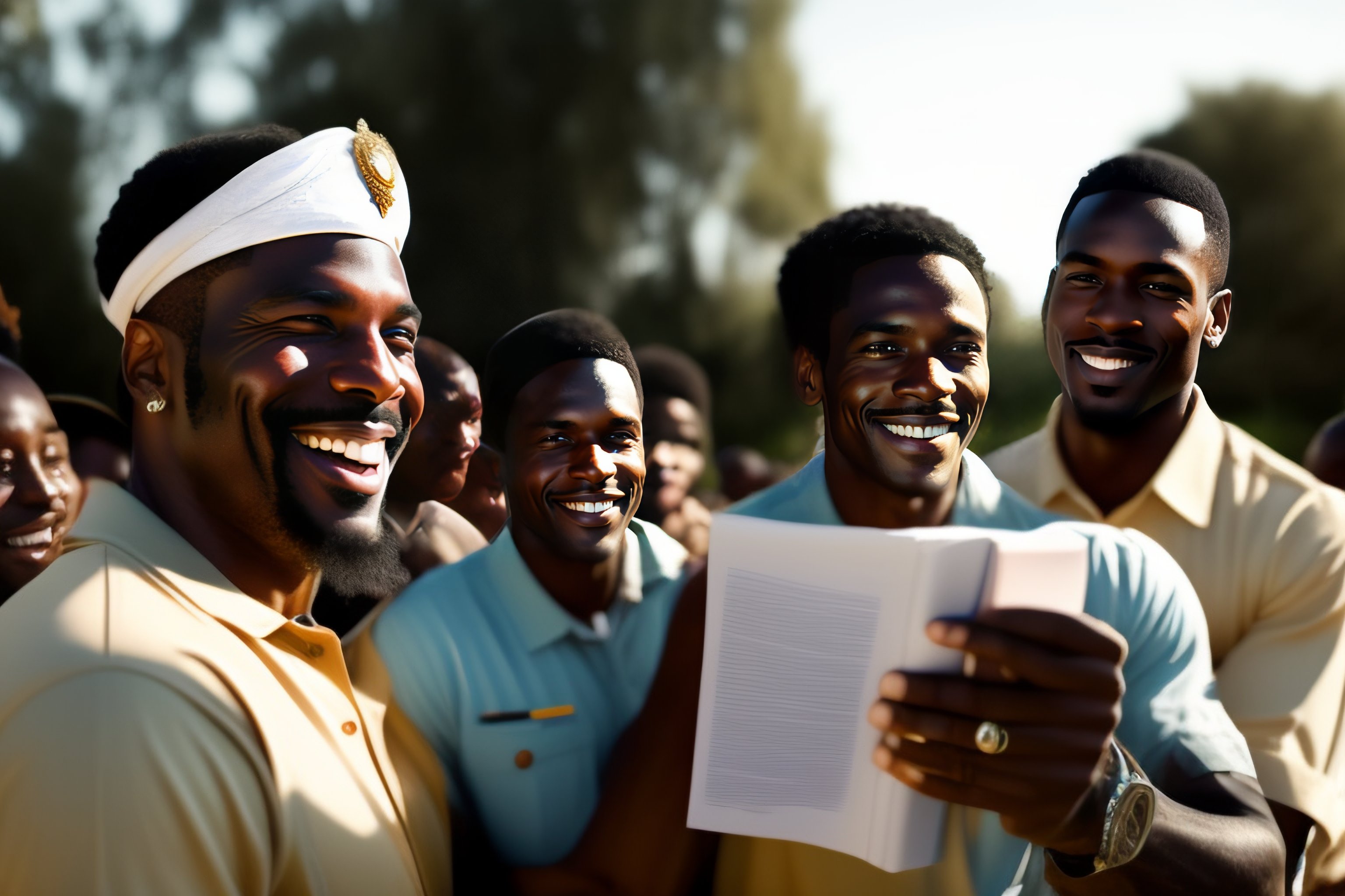 Lexica - A white man holding the word DEFI in his hands and smiling