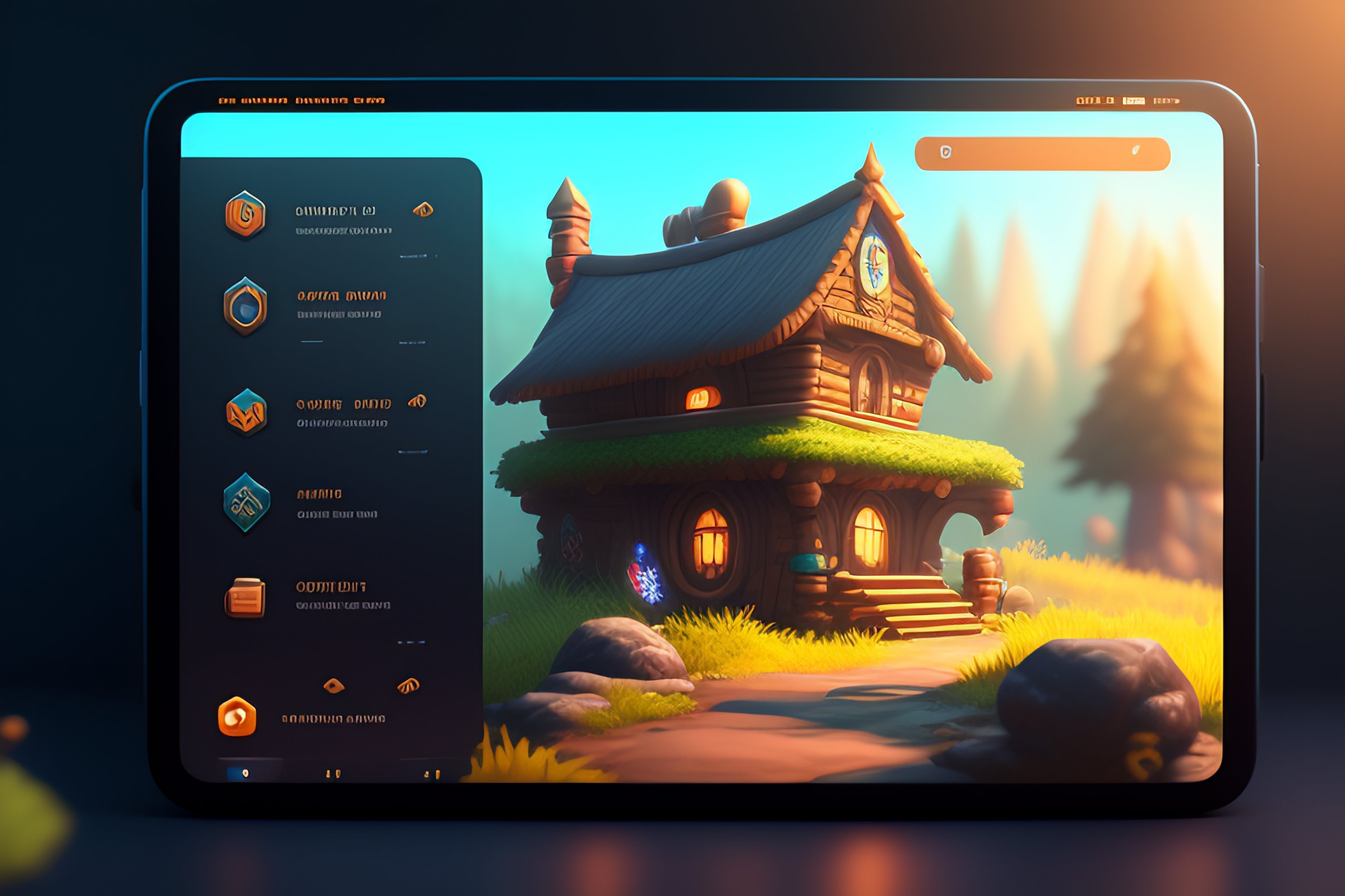 Lexica - UI , interface, Props , Game Art