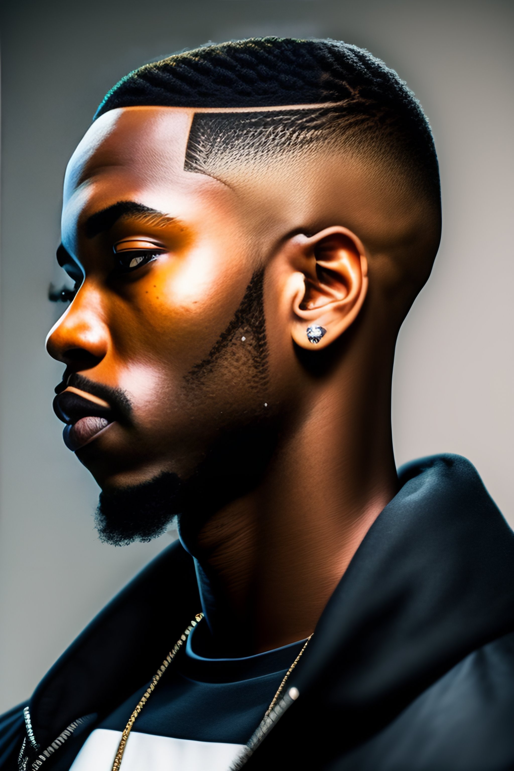 Lexica - Rap artist youtube profile picture, dyed buzz cut