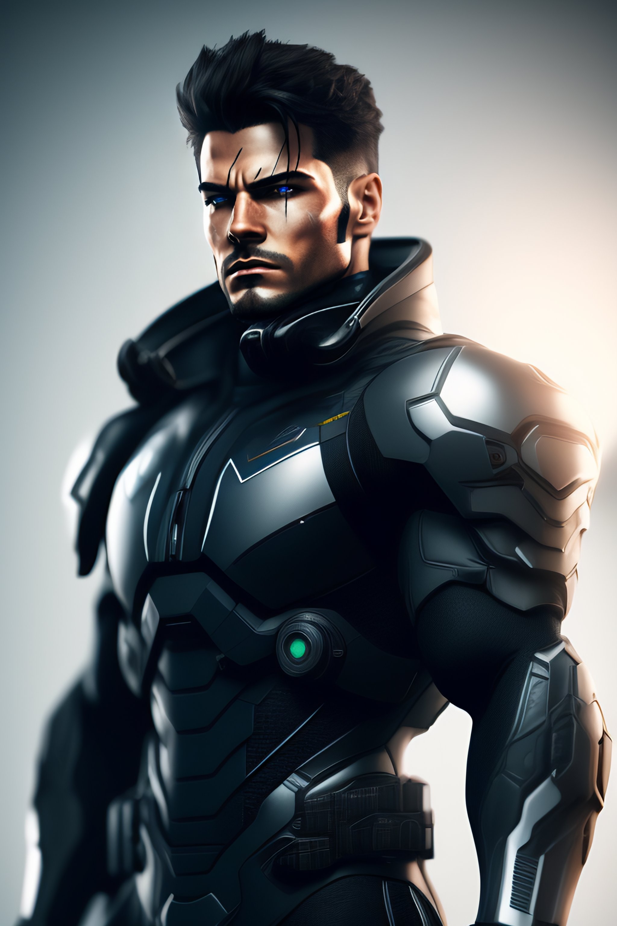Lexica - Solid snake cyborg ,tech, suit, military ,sci-fi ,symmetry ...