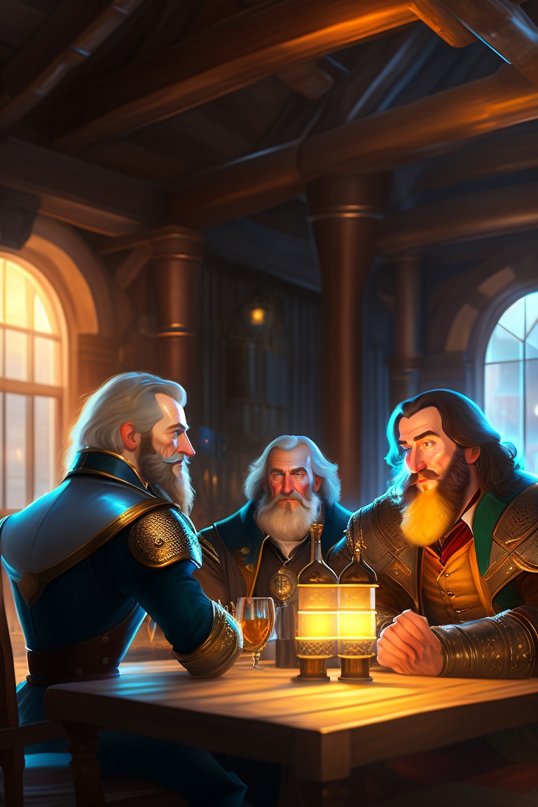 Lexica - Tyco Brahe, Copernicus , Galileo and Newton in a tavern with ...