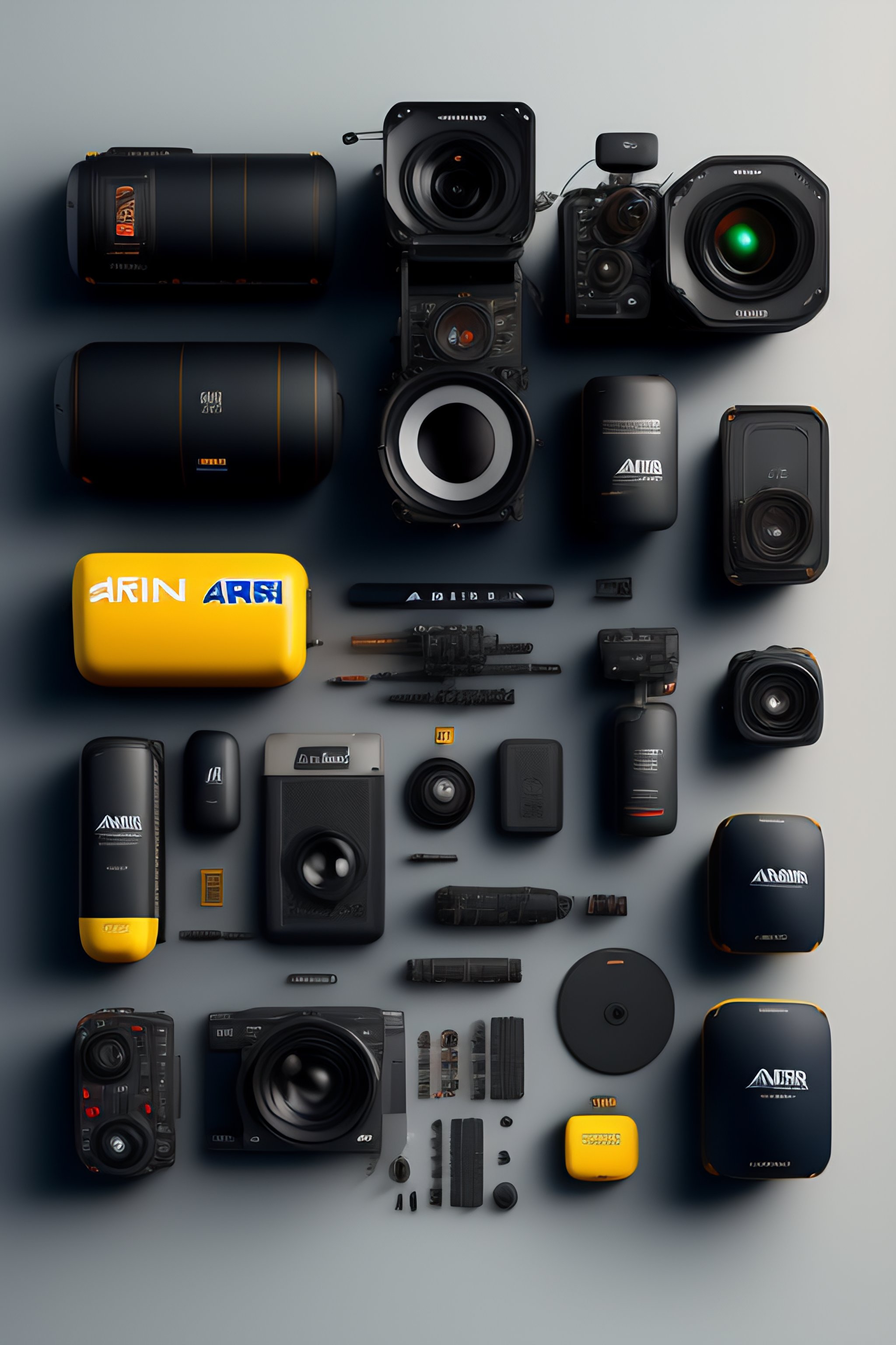 Lexica - "ARRI Alexa Mini", knolling, deconstruction, highly detailed ...