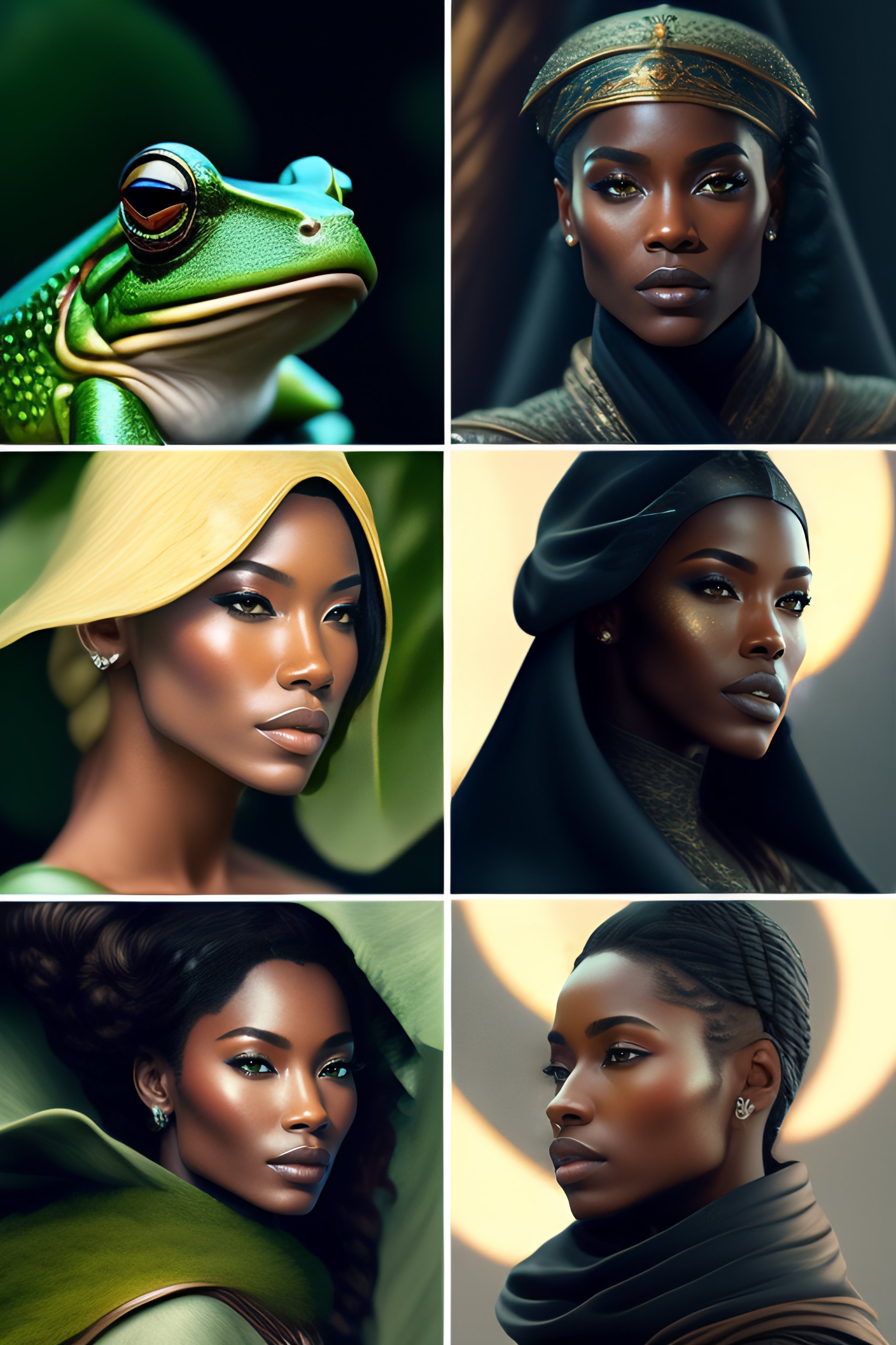 Lexica - Hiperrealism, fantasy, sharp hair, intricate, frog jedi, star ...