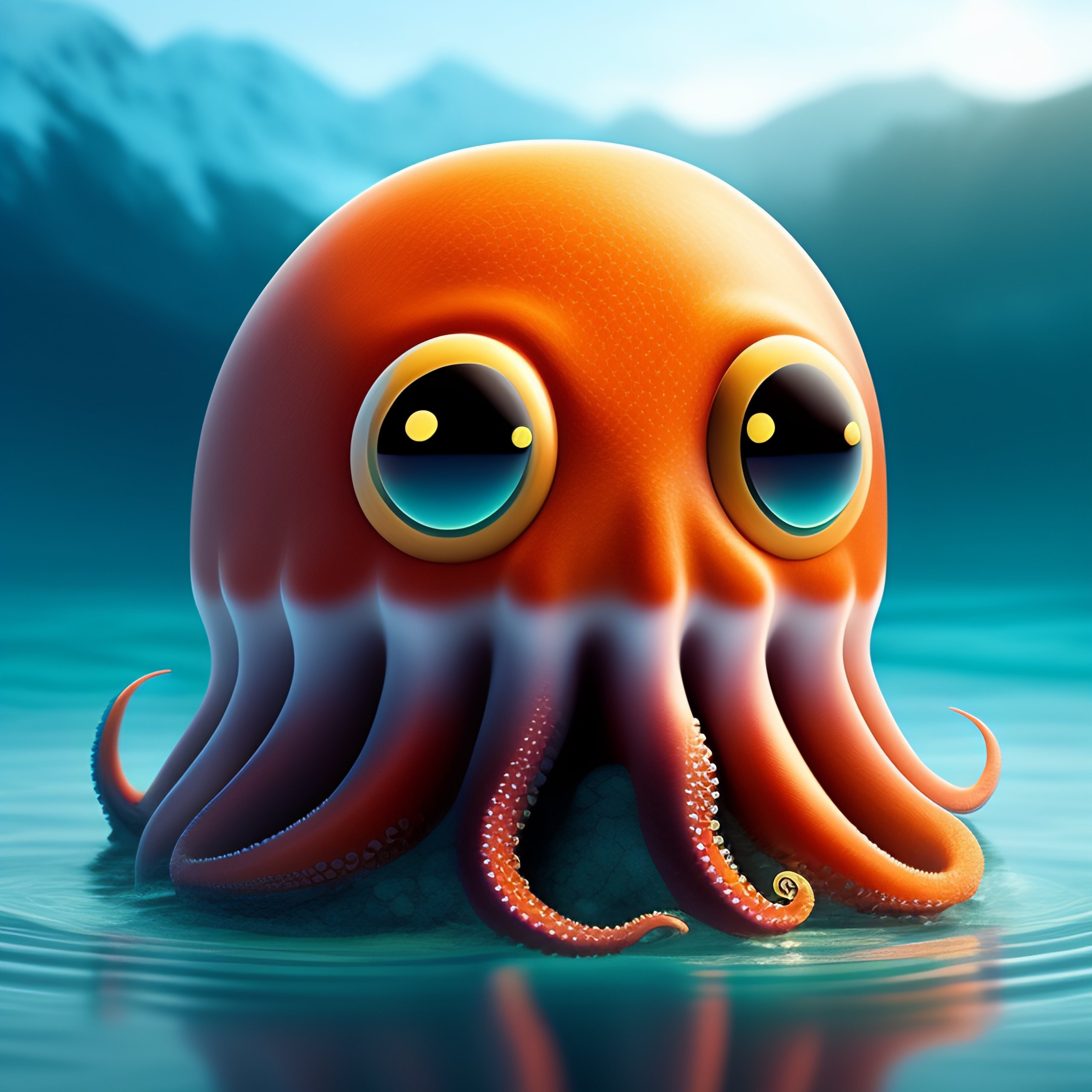 Lexica - Octopus had a very big head Large bulgy eyes and a cave for a bed