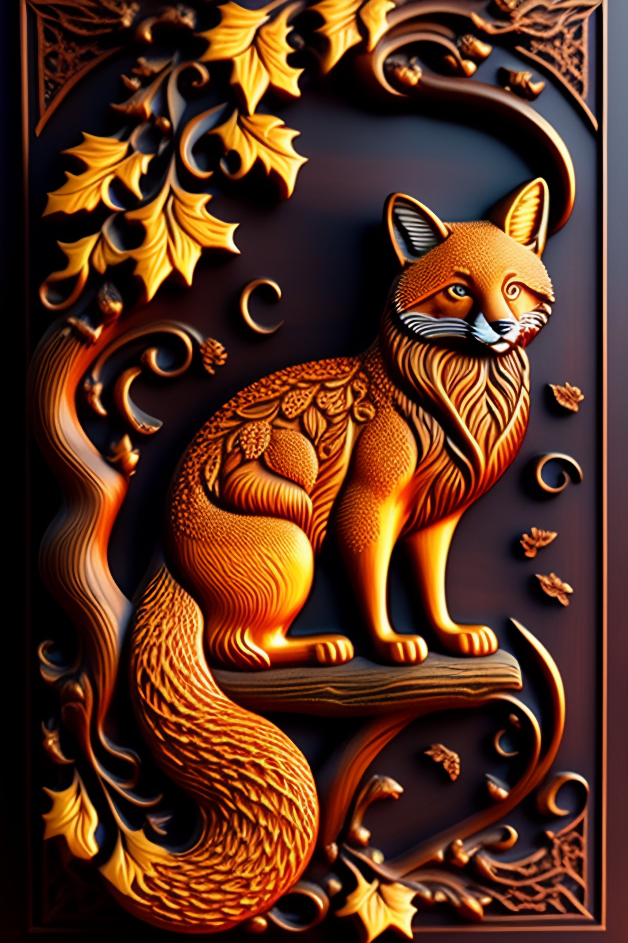 Lexica - Grape vines climbing, infinite detail, wood carving with ...