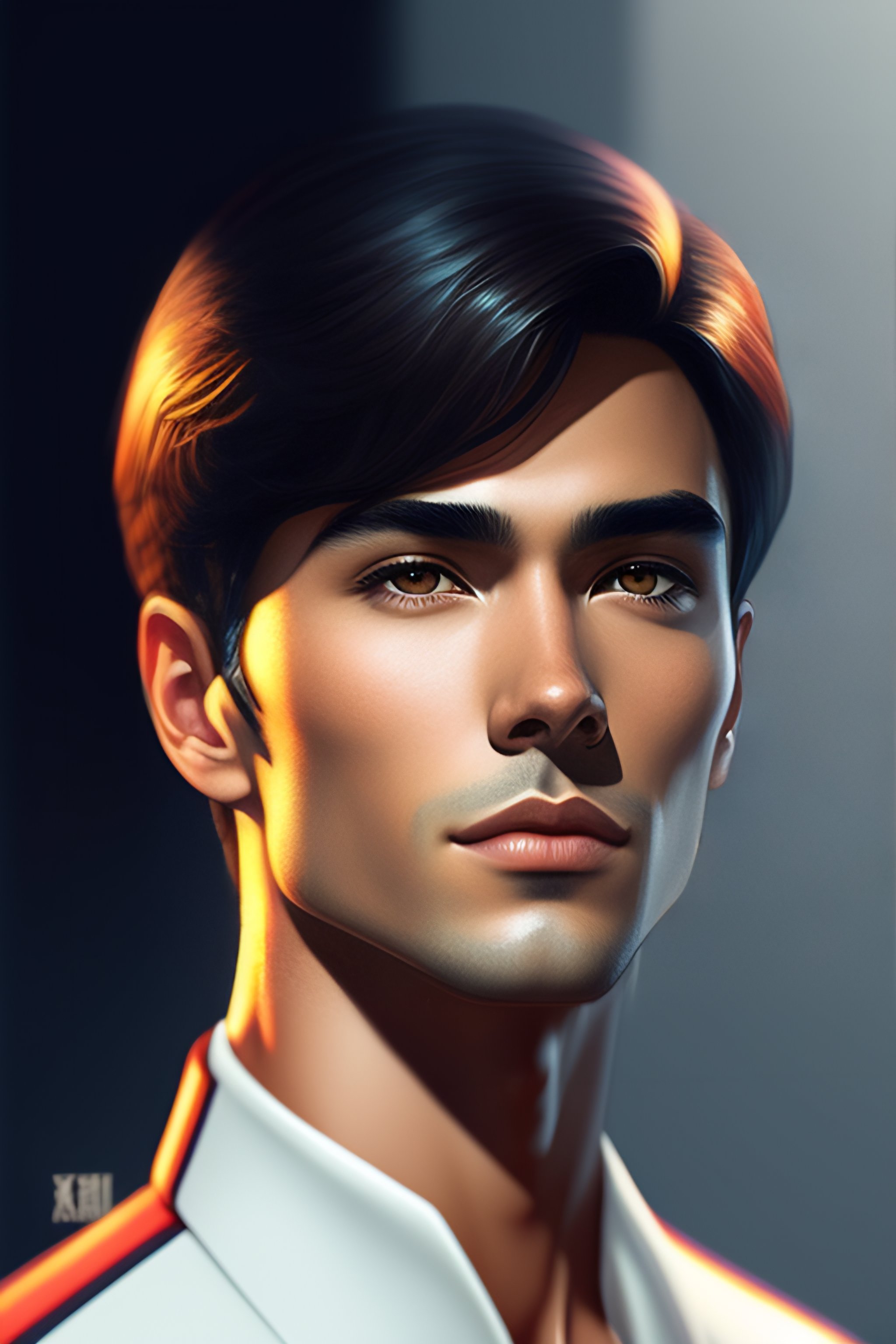 Lexica - Fox as Clark Ken , realistic portrait, symmetrical, highly ...