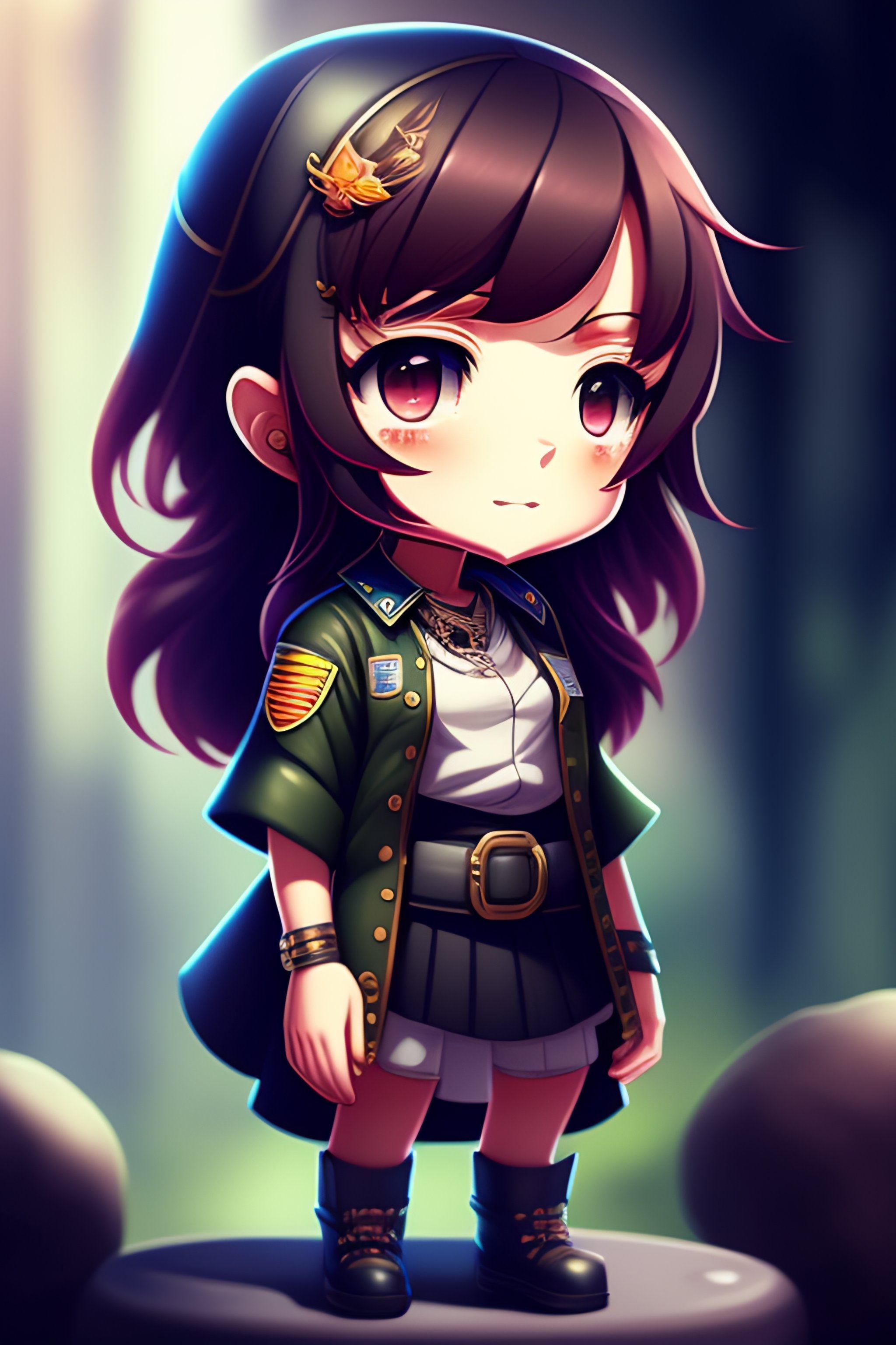 Lexica - Alone chibi potrait