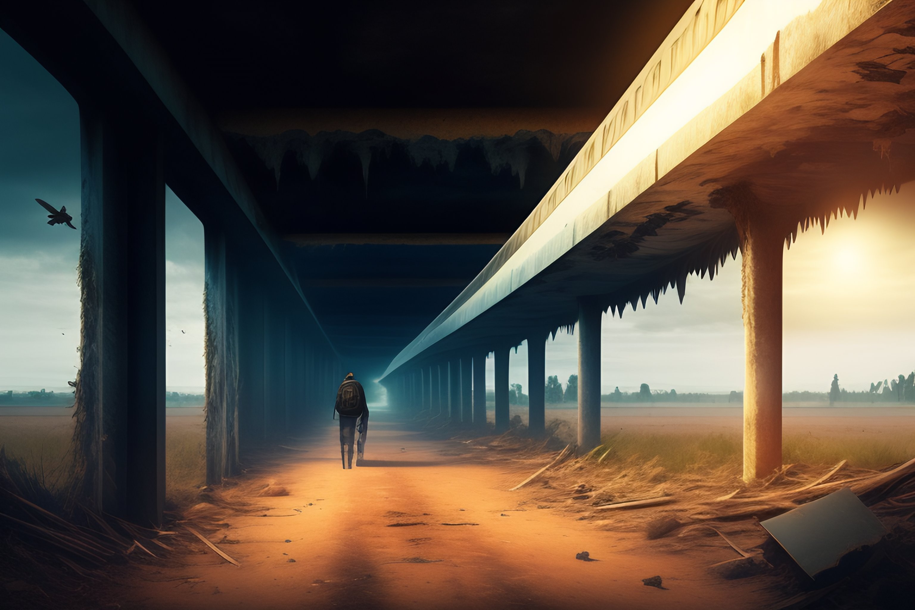 Lexica - Human in ruin, apocolypse, metro, nature