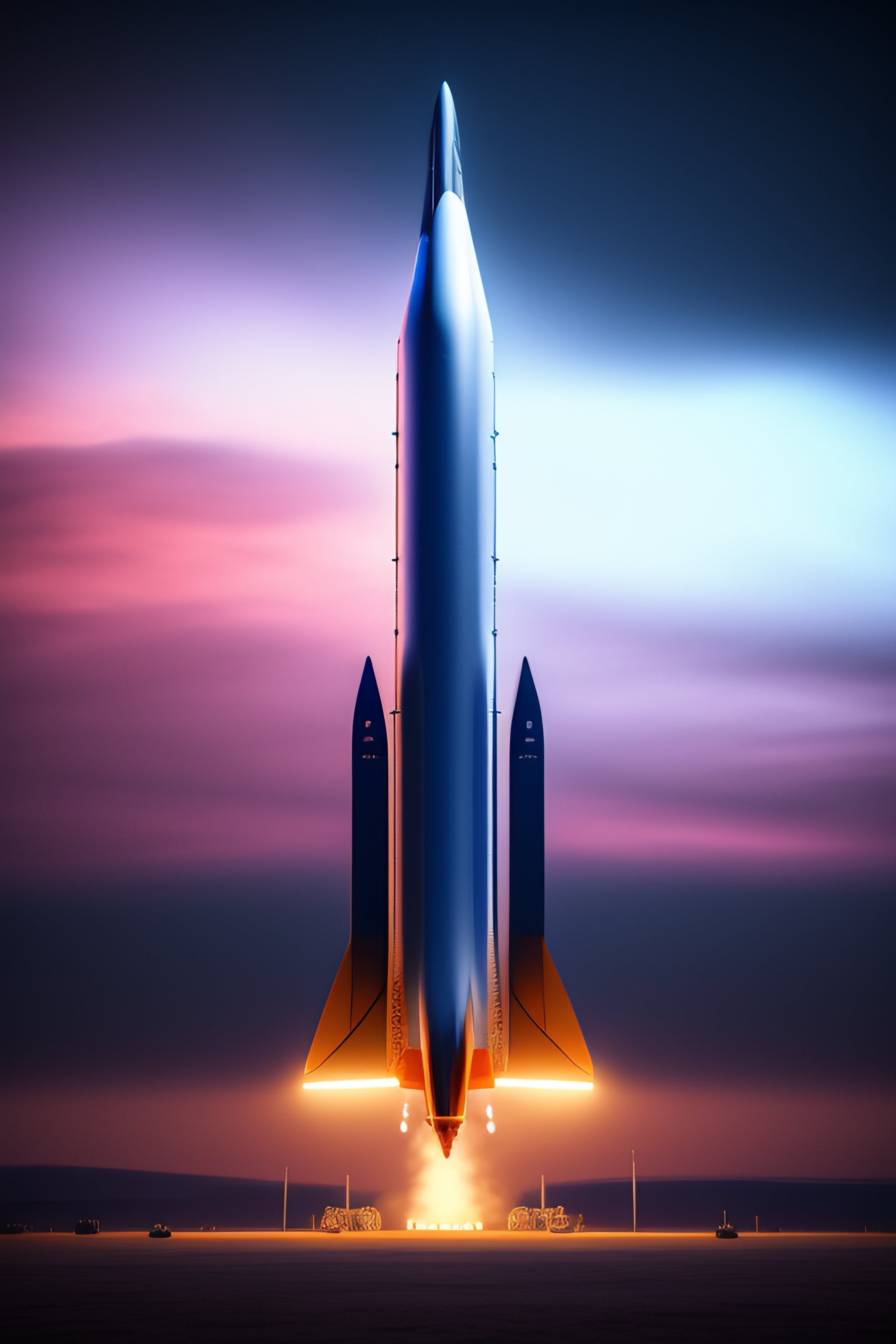 Lexica - 50mm Photograph of SpaceX starship designed by SpaceX landed ...