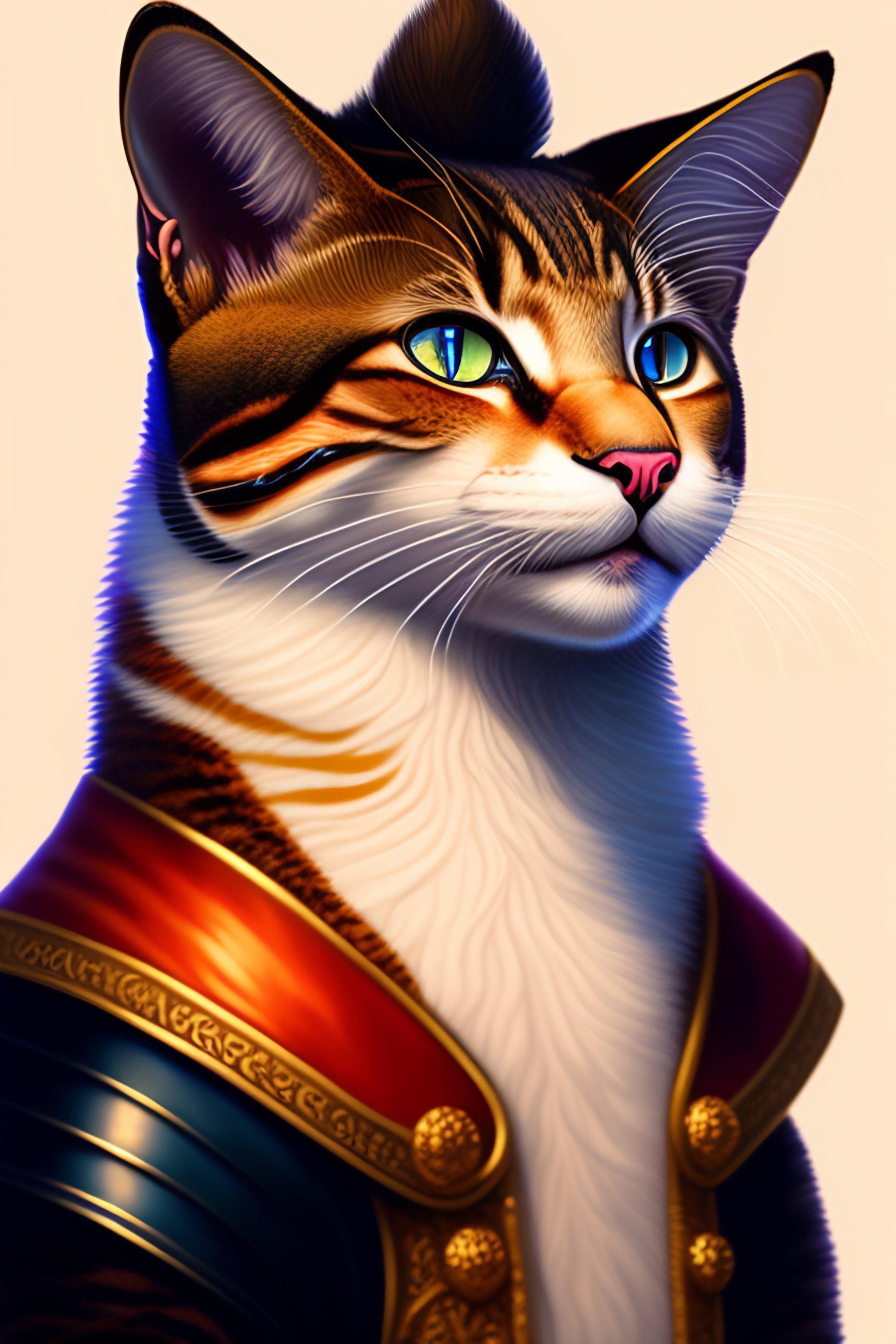 Lexica - Drawing of anthropomorphic furry cat smiling in the style of ...
