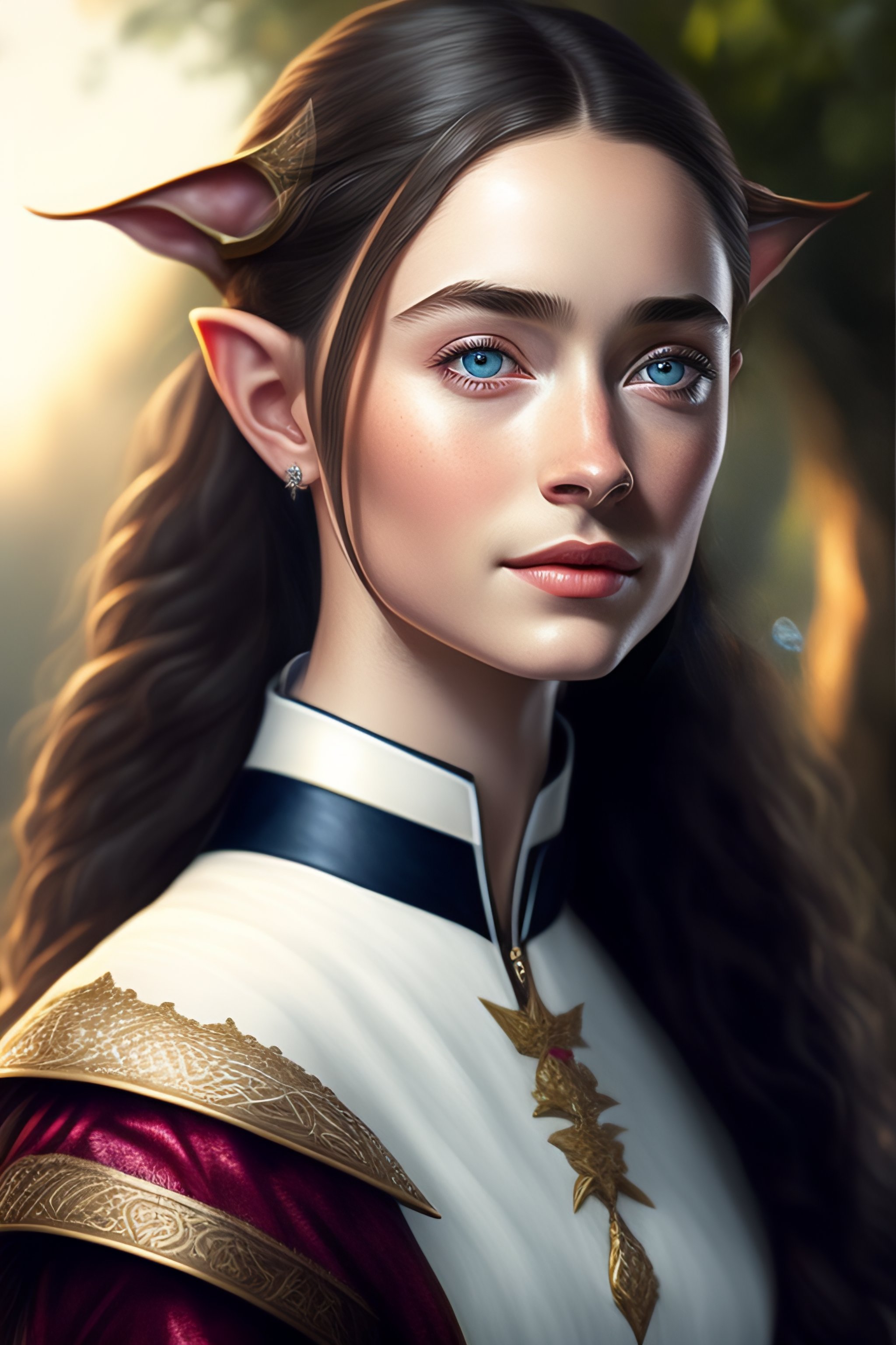 Lexica - Photo of raffey cassidy as an elf with very long pointed ears ...