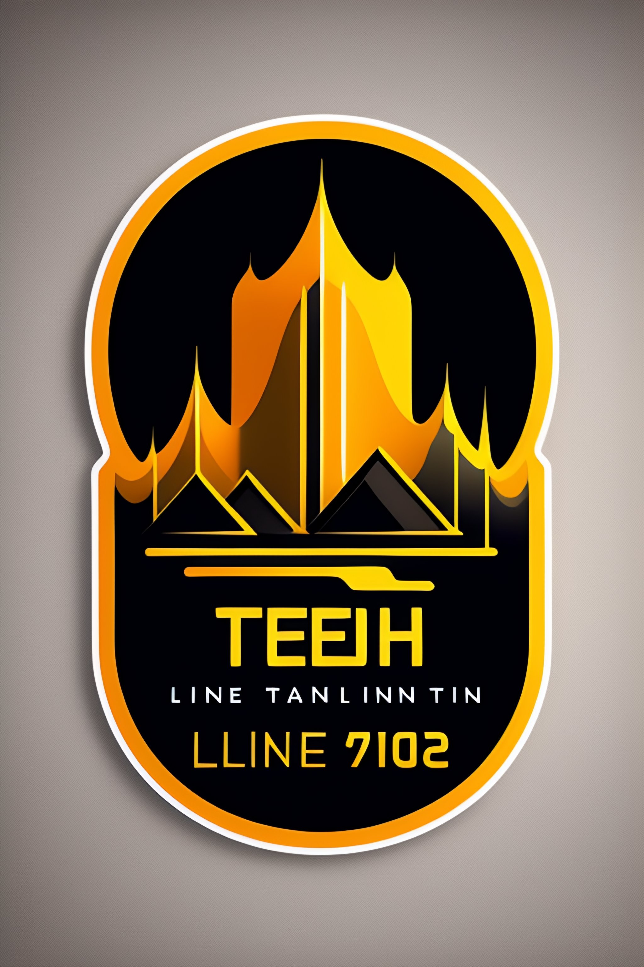 Lexica - Tech Startup, line art, logo style, flat, vector artwork,