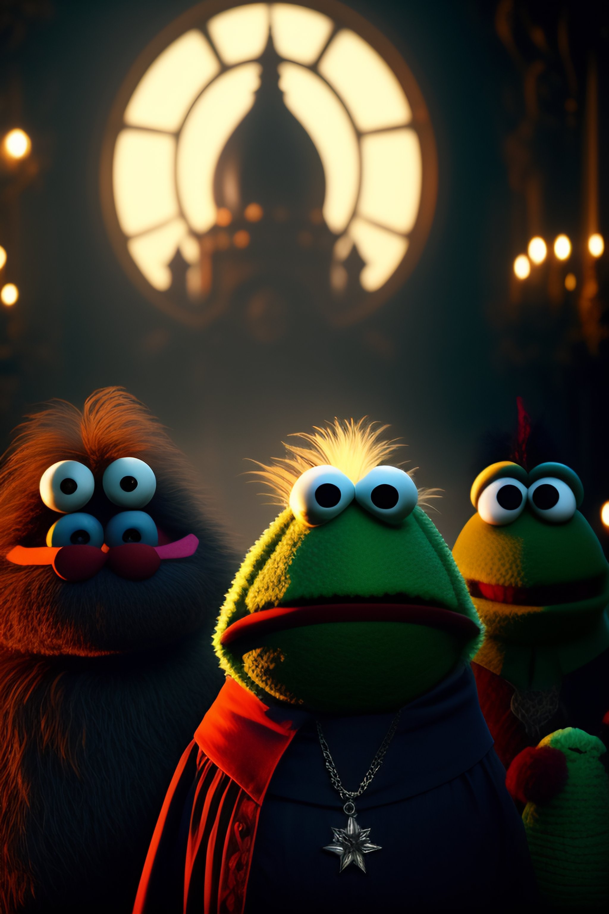 Lexica - Evil sinister muppets, dark, dingy,